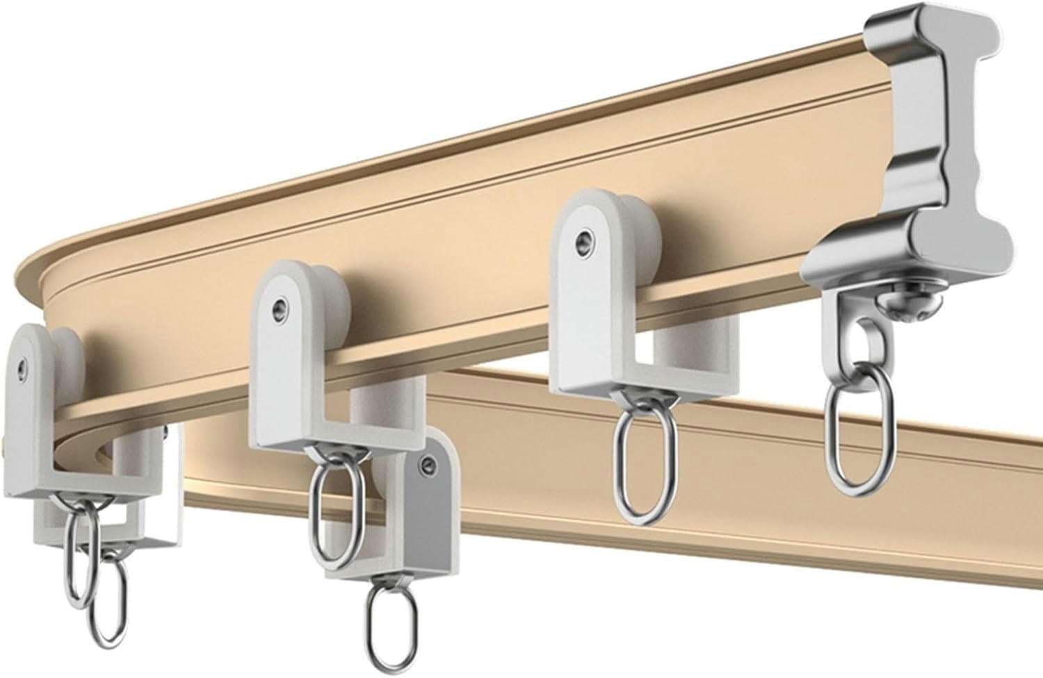 GXCZ Curtain Rods For Windows Flexible Curtain Rail, Aluminium Ceiling ...