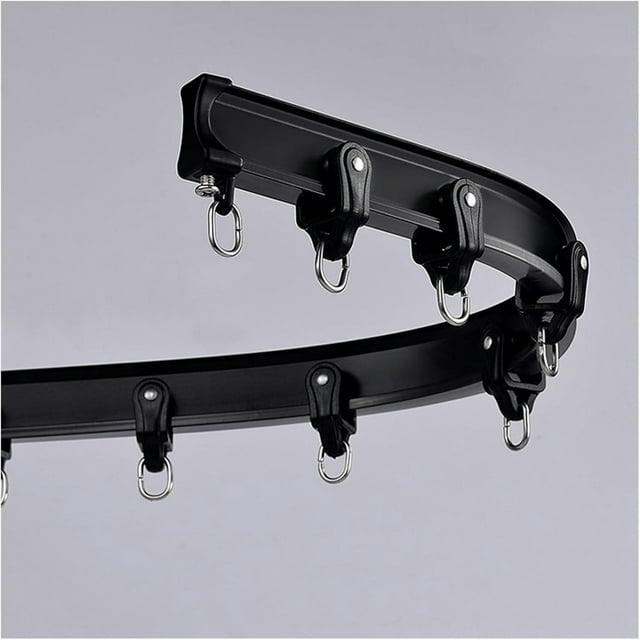 GXCZ Curtain Rods For Windows Heavy-Duty Ceiling Or Wall Curtain Track ...