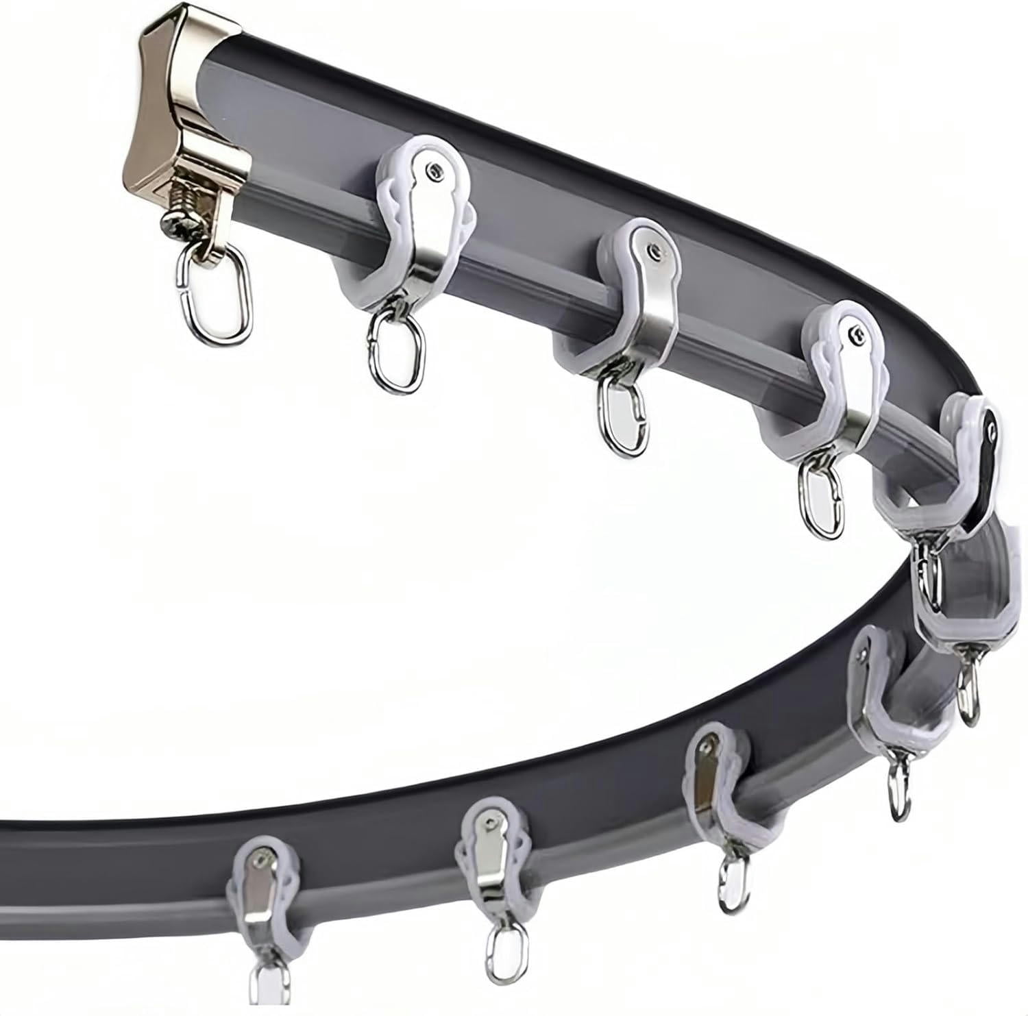 GXCZ Curtain Rods For Windows Heavy-Duty Ceiling Or Wall Curtain Track ...