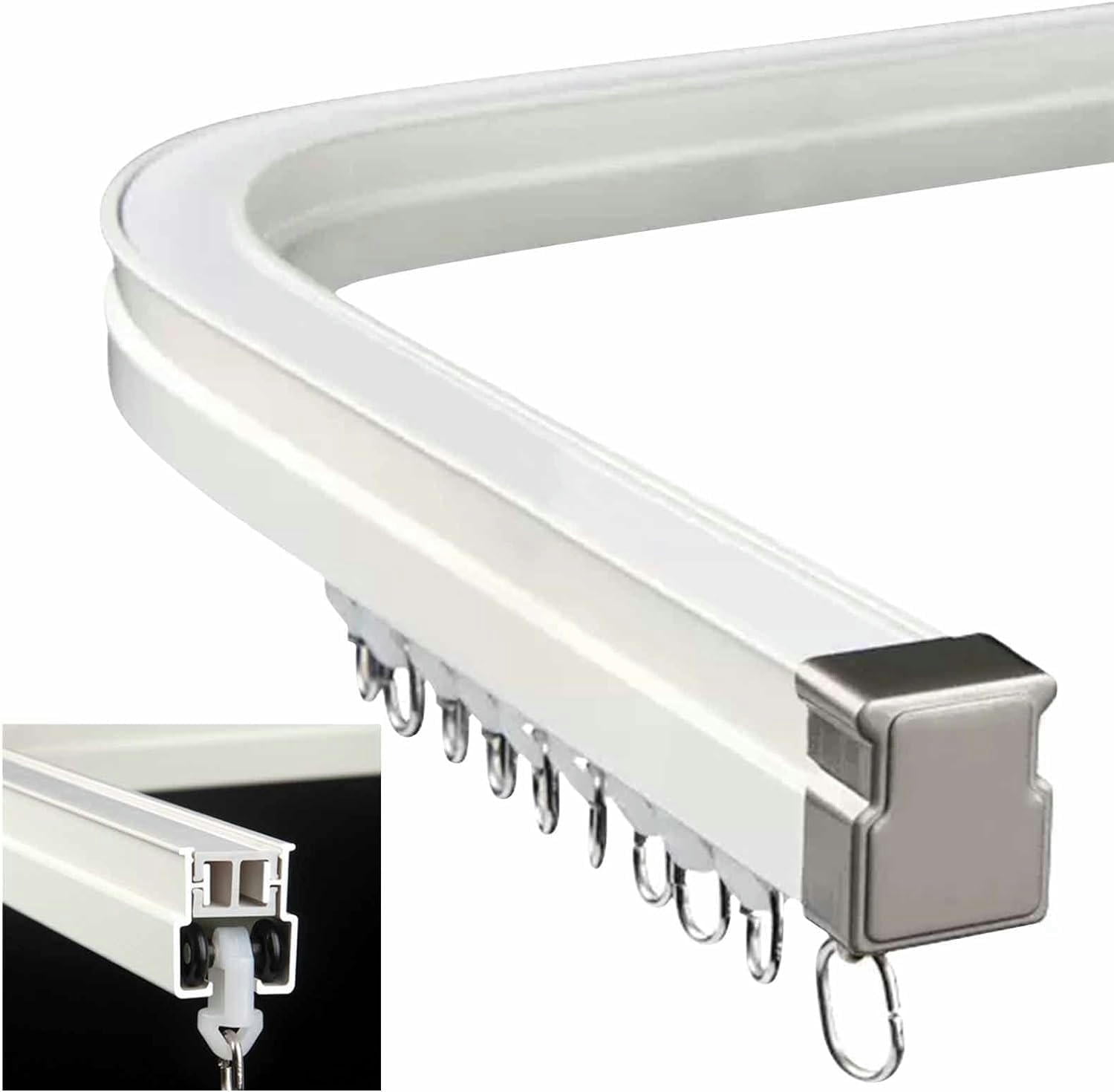 GXCZ Curtain Rods For Windows Curtain Rod Aluminium Curtain Track ...