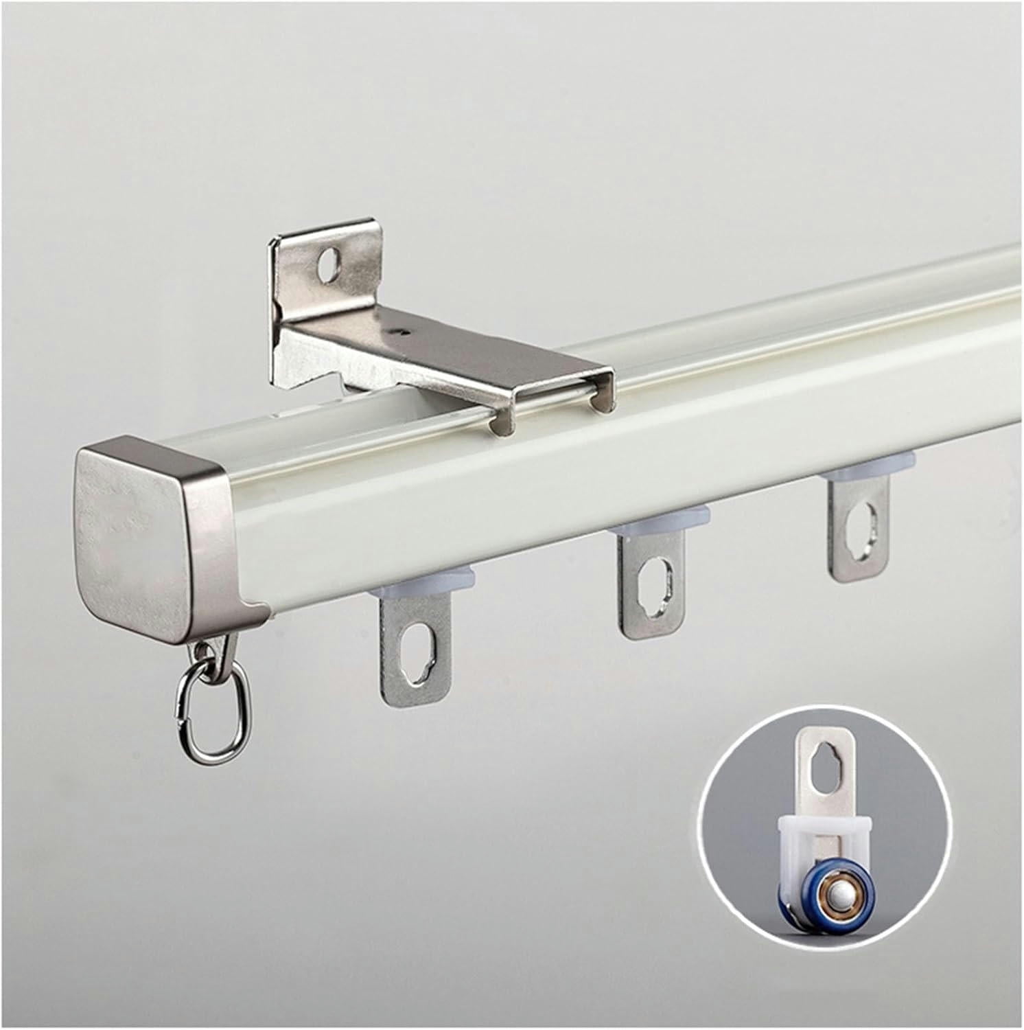 GXCZ Curtain Rods For Windows Single Curtain Rail Track Ceiling/Wall ...