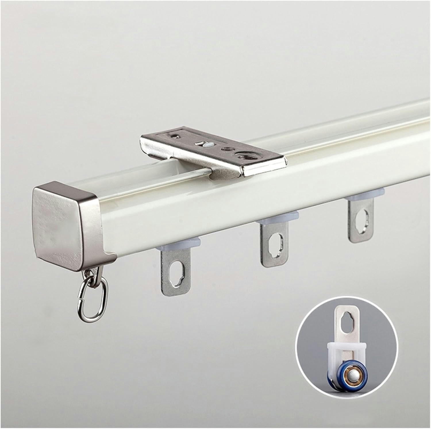 GXCZ Curtain Rods For Windows Single Curtain Rail Track Ceiling/Wall ...