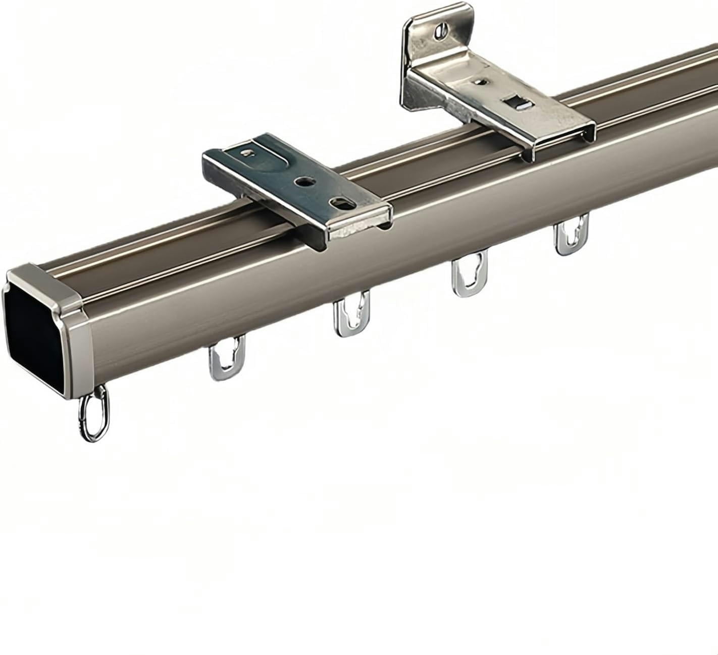 GXCZ Curtain Rods For Windows Sliding Curtain Rail Ceiling/Wall Mounted ...