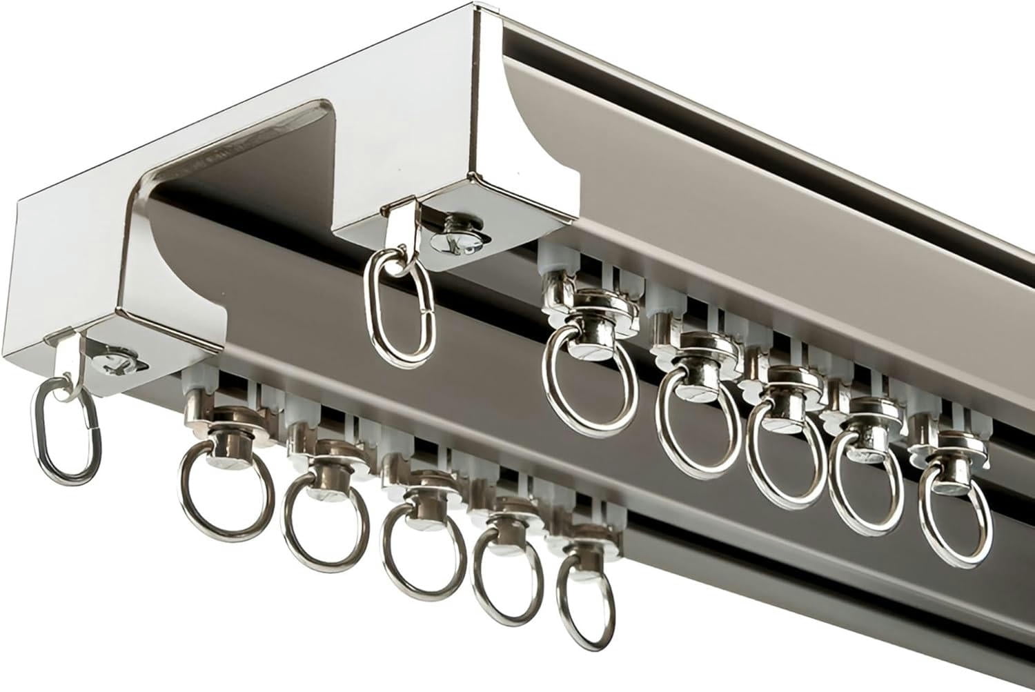 GXCZ Curtain Rods For Windows Curtain Track Ceiling Mount, 2mm Curtain ...