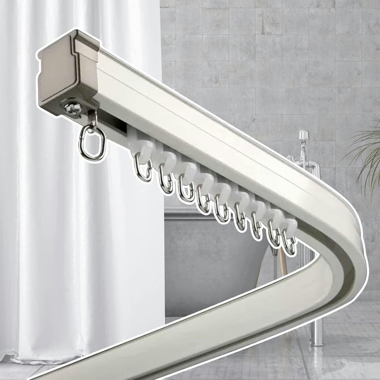 Curved Curtain Rods For Windows Curved Outdoor Curtain Rods : Curved