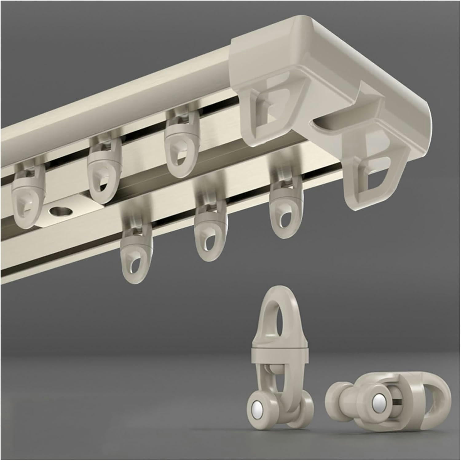 GXCZ Curtain Rods Heavy-Duty Curtain Conjoined Double Track - 70cm ...