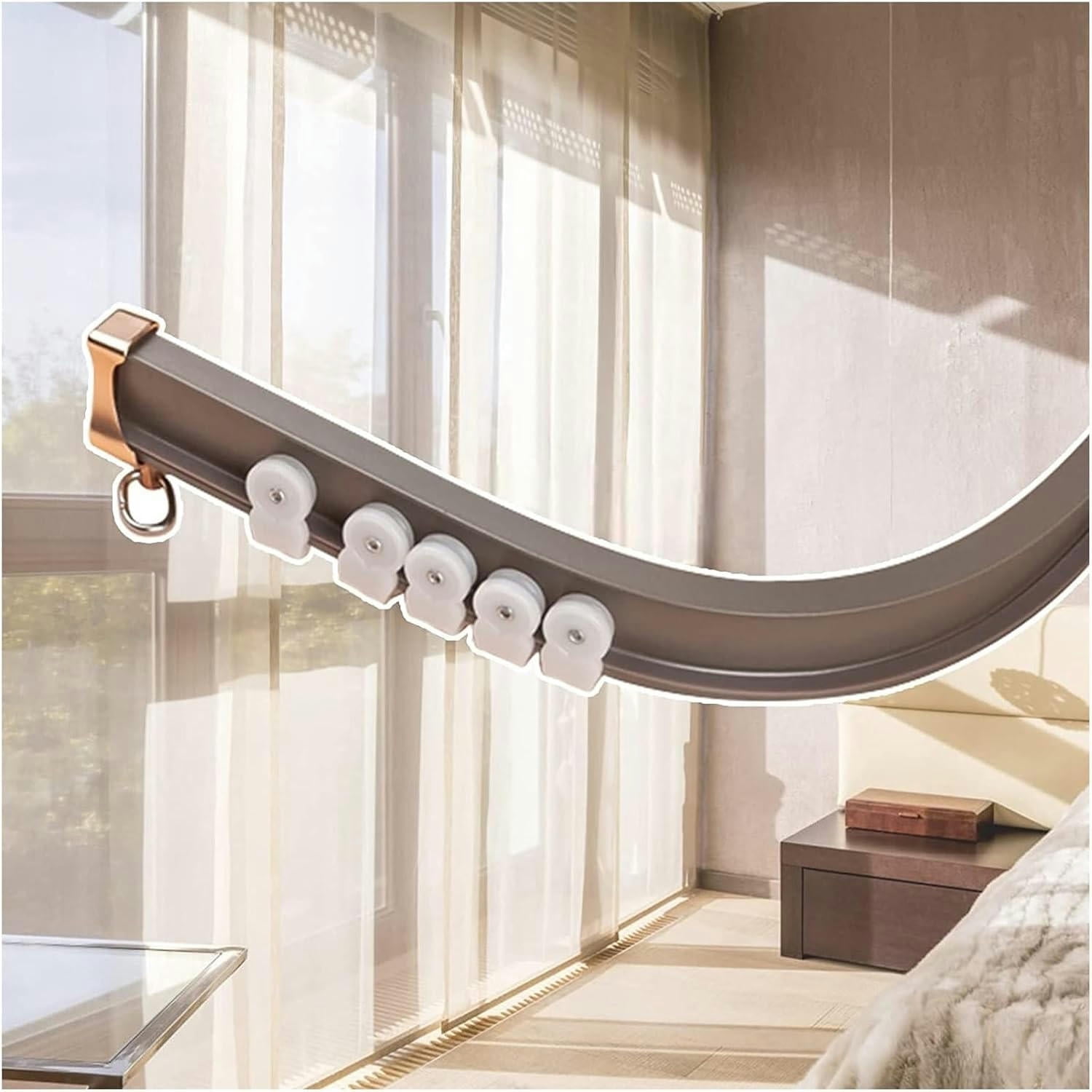 GXCZ Curtain Rods Curtain Track, Ceiling Curtain Track, Ceiling Mount ...