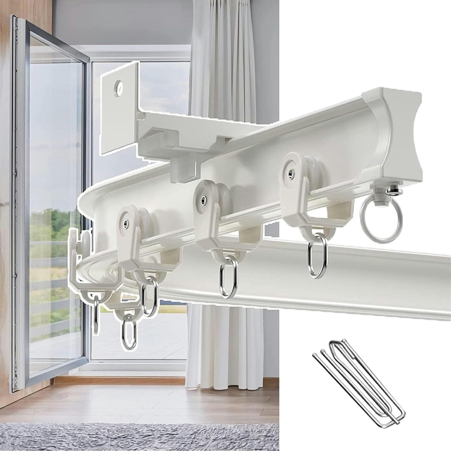 GXCZ Curtain Rods For Windows Curtain Track, Ceiling Curtain Track ...