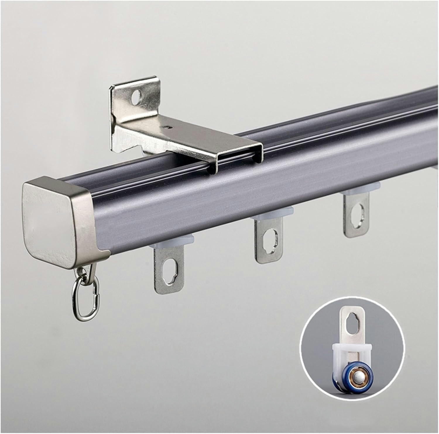 GXCZ Curtain Rods For Windows Single Curtain Rail Track Ceiling/Wall ...