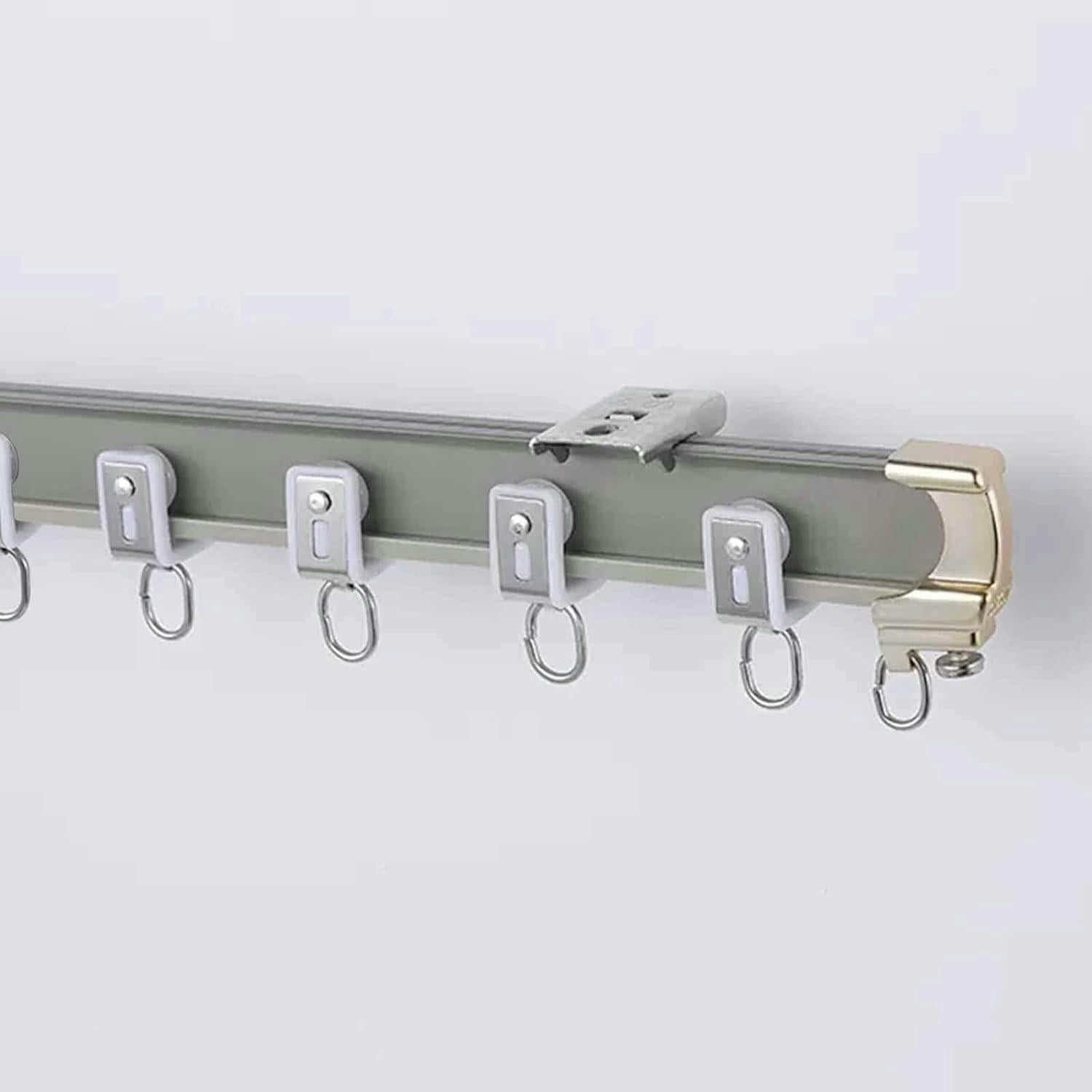GXCZ Curtain Track Bay Window Curtain Track, Wall/Ceiling Mount Curtain ...