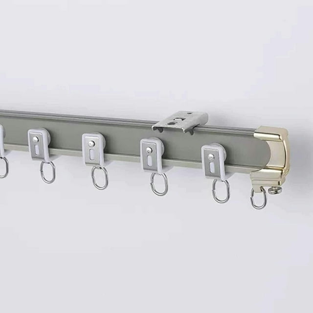 GXCZ Curtain Track Bay Window Curtain Track, Wall/Ceiling Mount Curtain ...