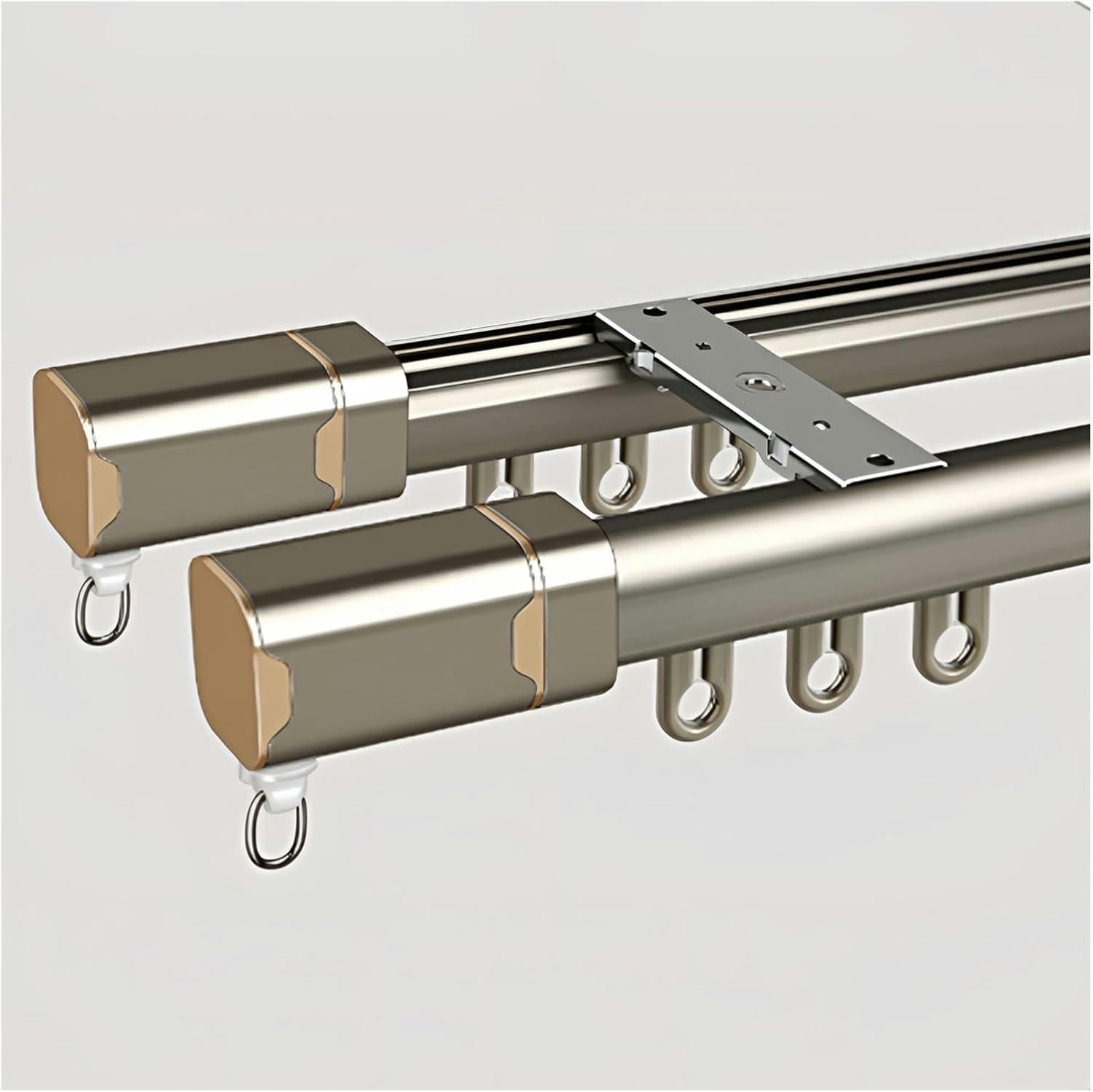 GXCZ Double Curtain Track Ceiling Wall Mount, Aluminum Curtain Track ...