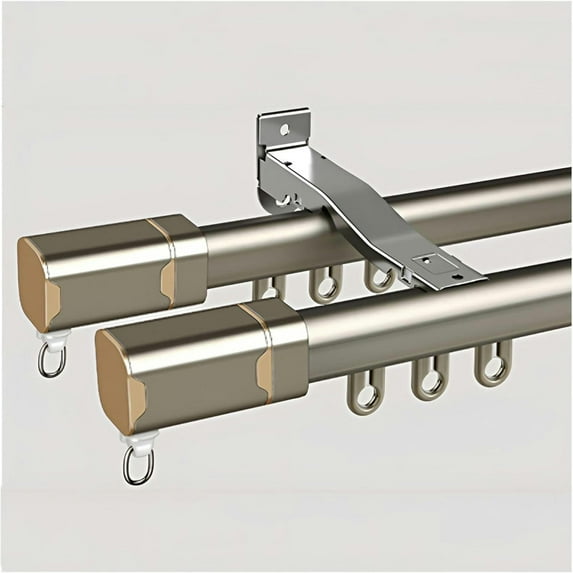 GXCZ Double Curtain Track Ceiling Wall Mount, Aluminum Curtain Track ...