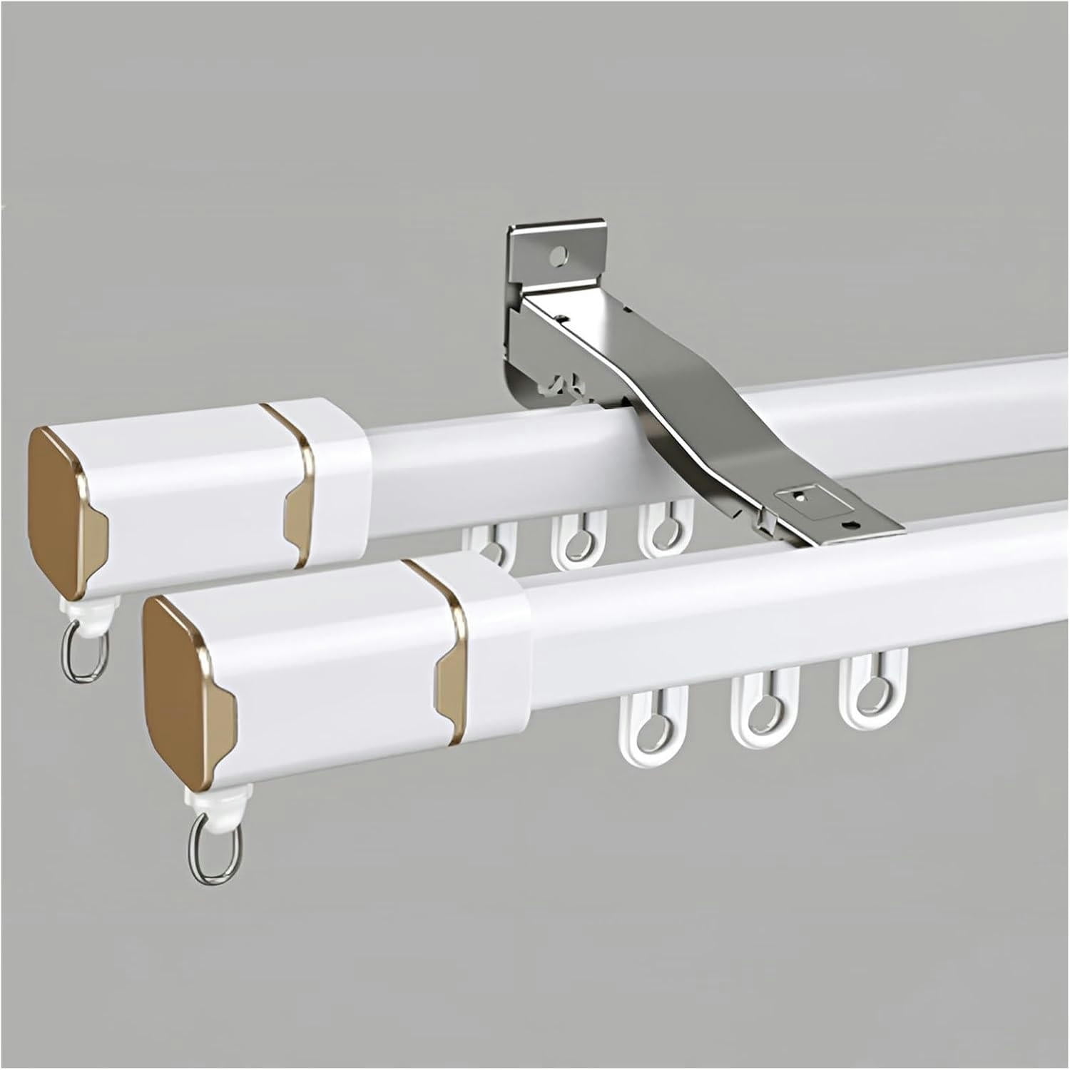 GXCZ Double Curtain Track Ceiling Wall Mount, Aluminum Curtain Track ...