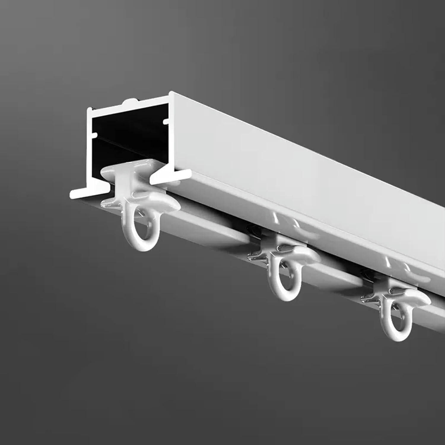 GXCZ Embedded Invisible Curtain Track Room Divider Curtain Rods ...