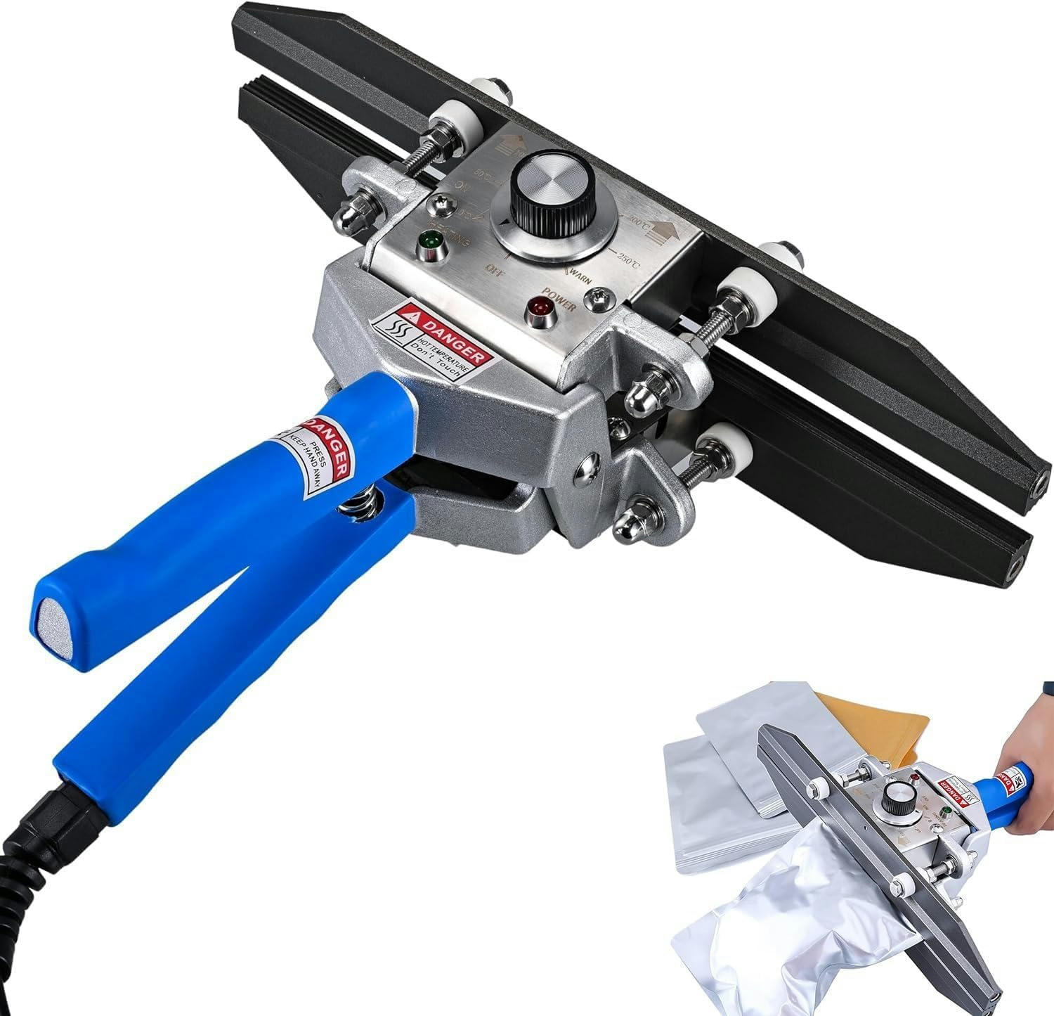 GXCZ Heat Crimp Sealer, 300mm Mylar Bag Sealing Machine, Portable ...