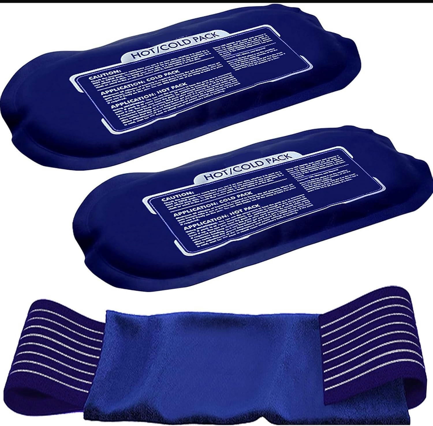 GXCZ Ice Packs for Injuries Reusable, Soft Gel Hot and Cold Therapy ...