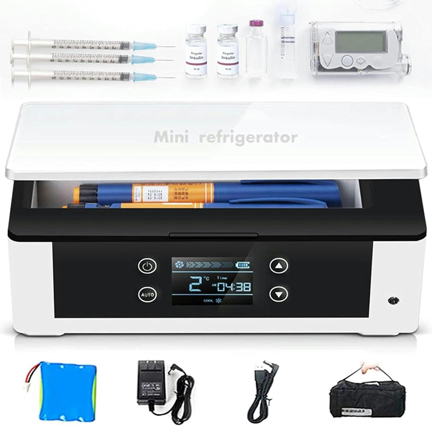 GXCZ Medicine Cooler Refrigerator Portable Mini Insulin Refrigerated ...