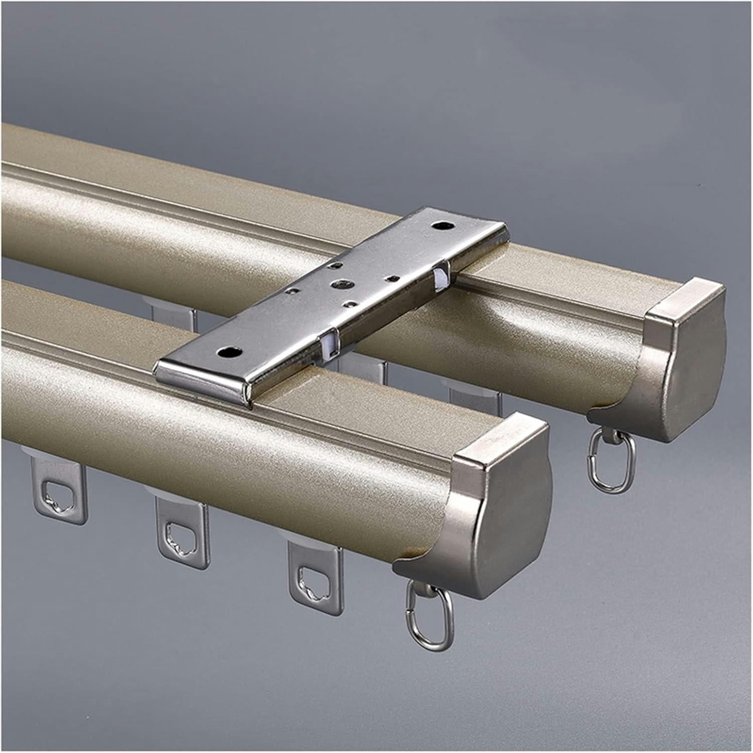 GXCZ NOIRDA Double Curtain Track Aluminum, Heavy-Duty Wall Mount ...