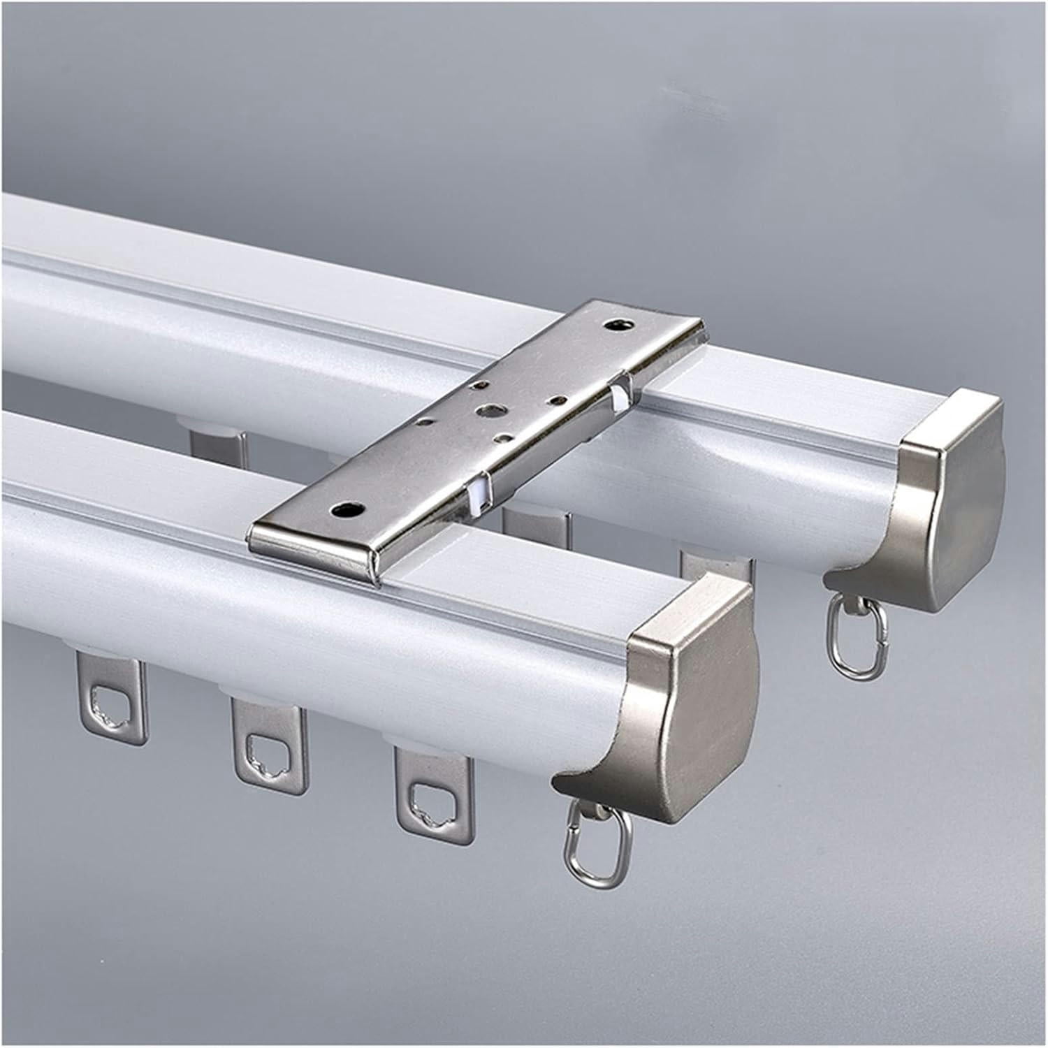 GXCZ NOIRDA Double Curtain Track Aluminum, Heavy-Duty Wall Mount ...