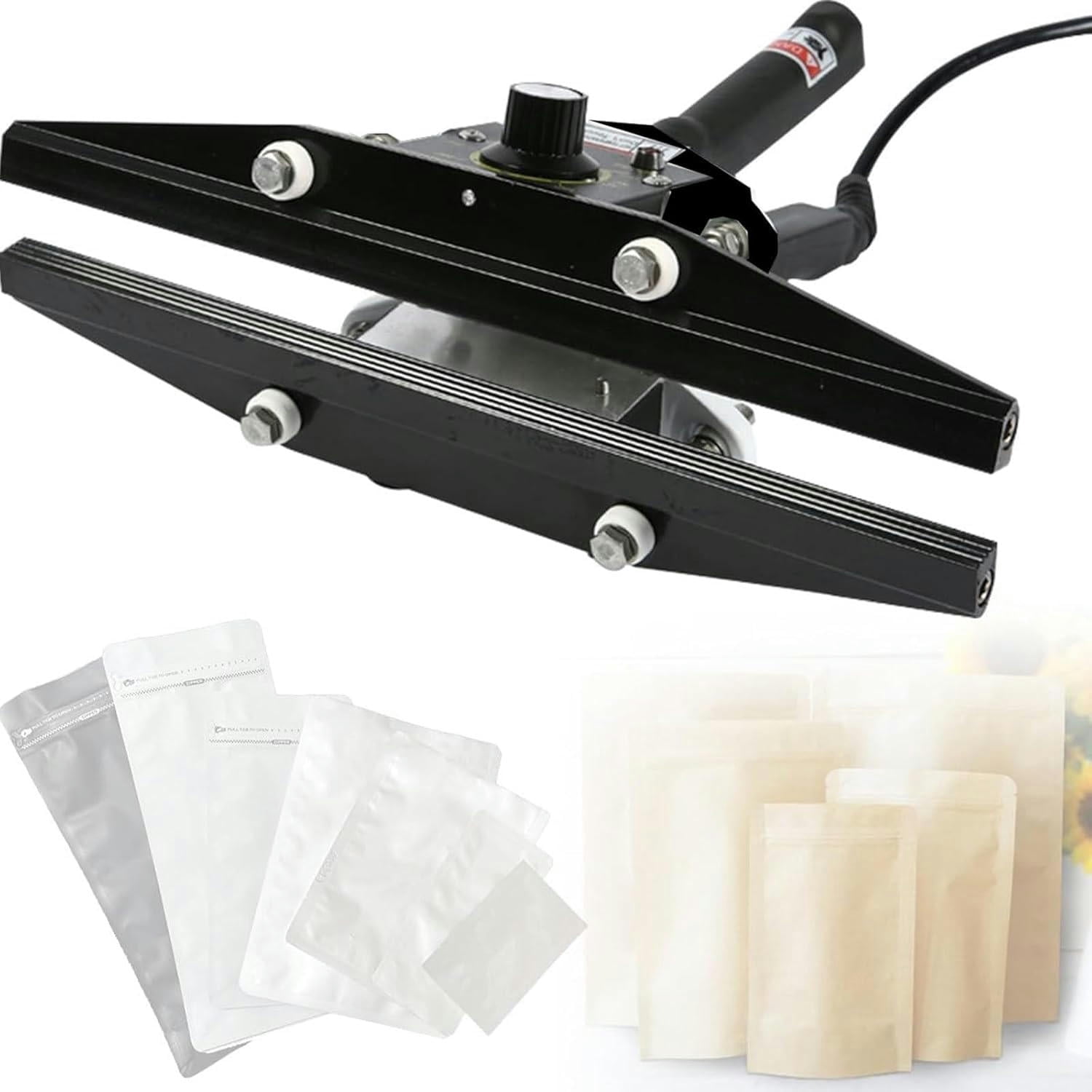 GXCZ Portable Crimp Heat Sealer,Hand Held Crimp Sealer, 10mm Seal Width ...