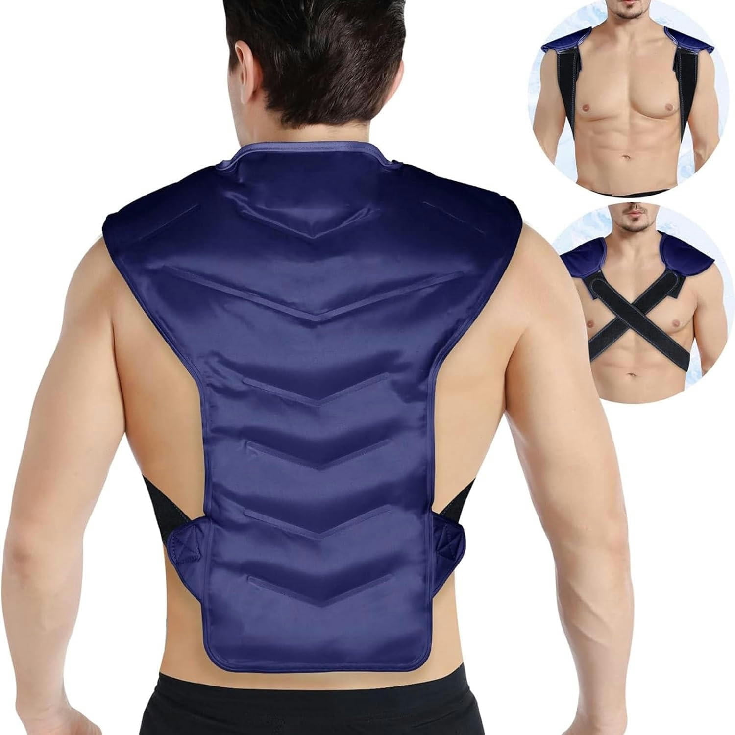 GXCZ Reusable Ice Pack for Injuries, Gel Ice Pack for Back Pain Relief ...