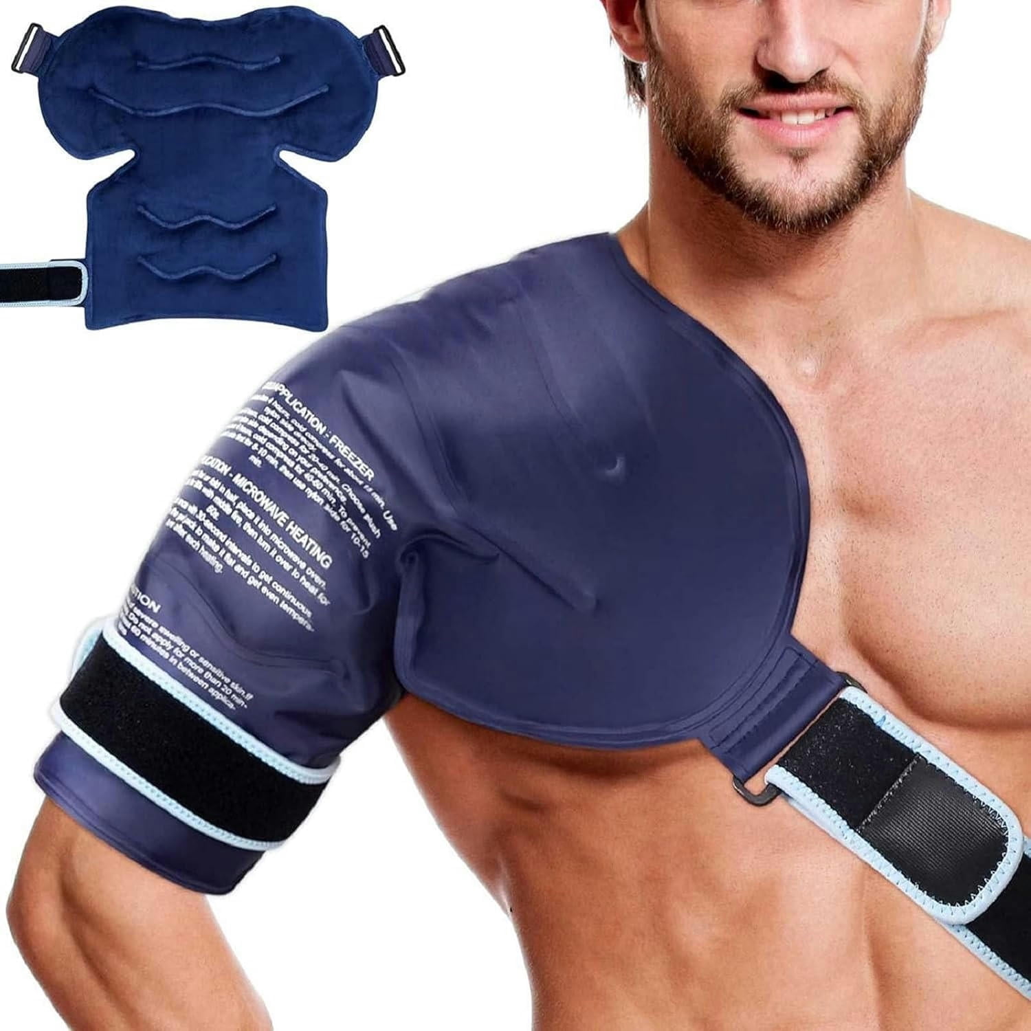 GXCZ Shoulder Ice Pack Rotator Cuff Cold Therapy, Reusable Gel Shoulder ...