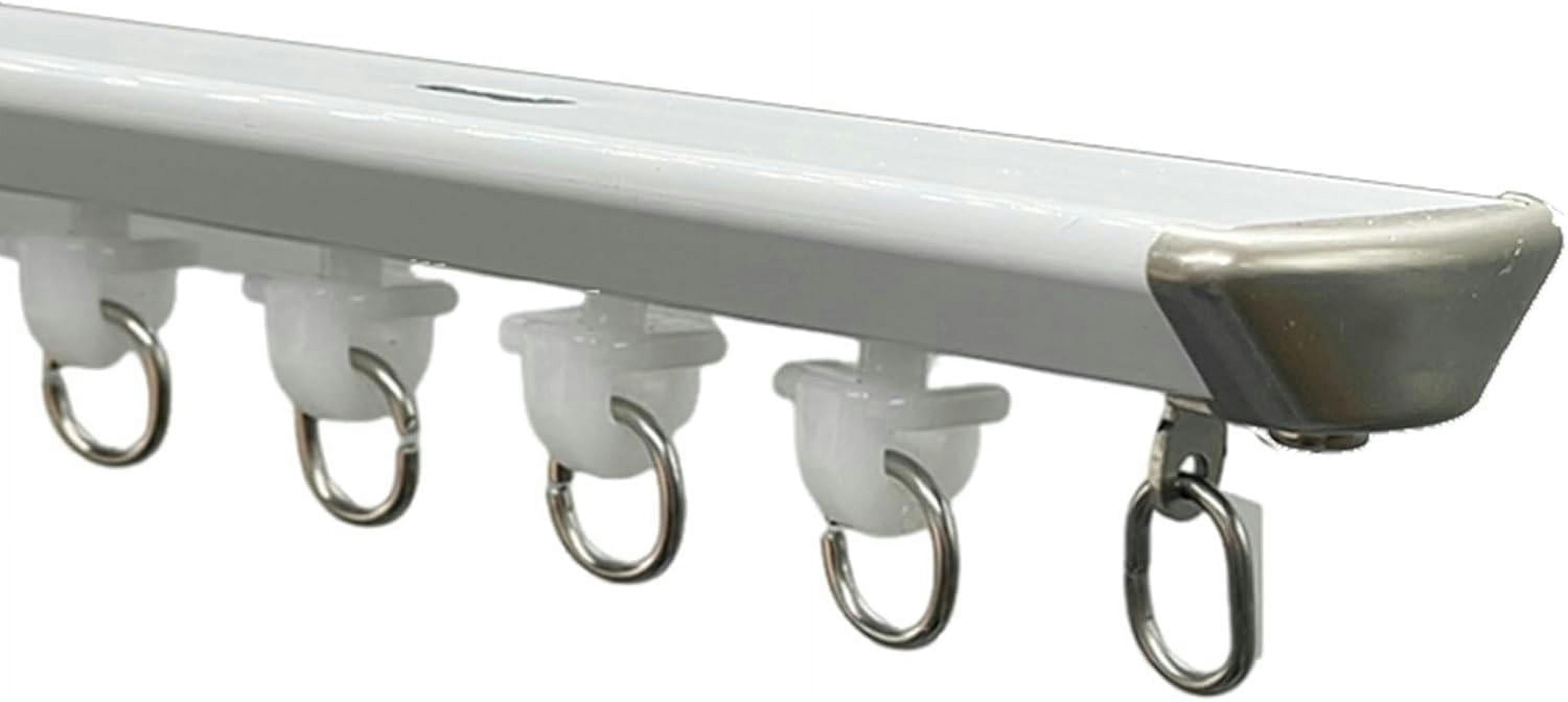 GXCZ Simple V-shaped Ceiling Curtain Track, 100-600cm Aluminum Room Divider Curtain Rail, Comes ...