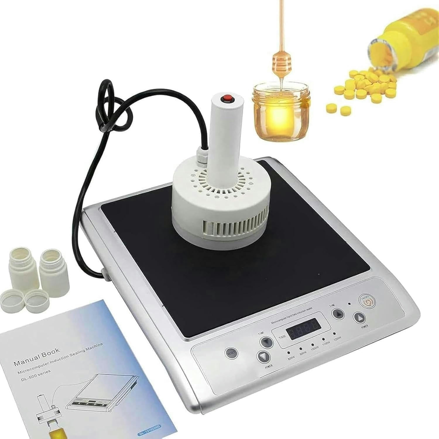 GXCZ Vacuum Sealers Handheld electromagnetic Induction Sealer, Manual ...