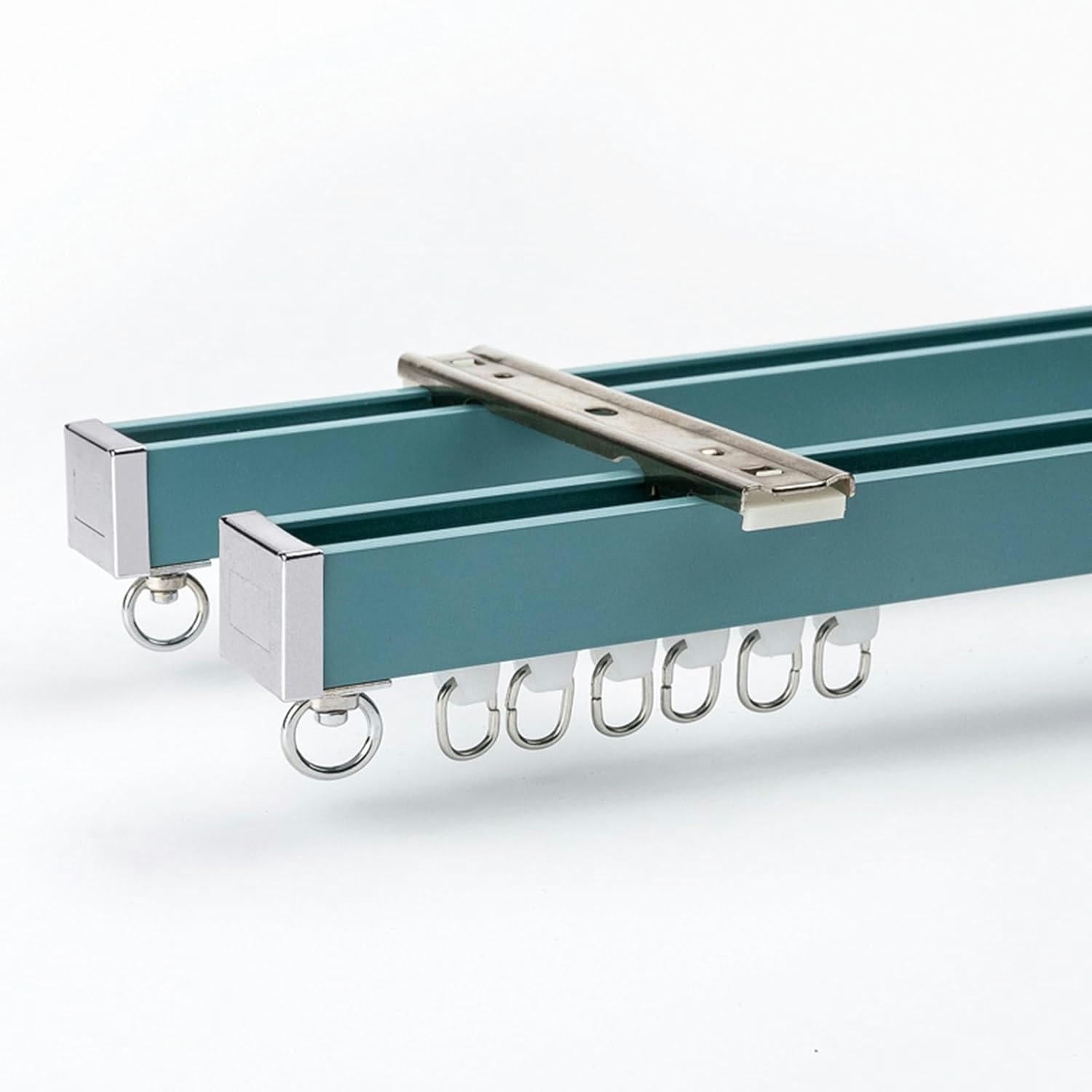 GXCZ Window Curtain Rod 100cm To 600cm Aluminum Curtain Track, Double ...