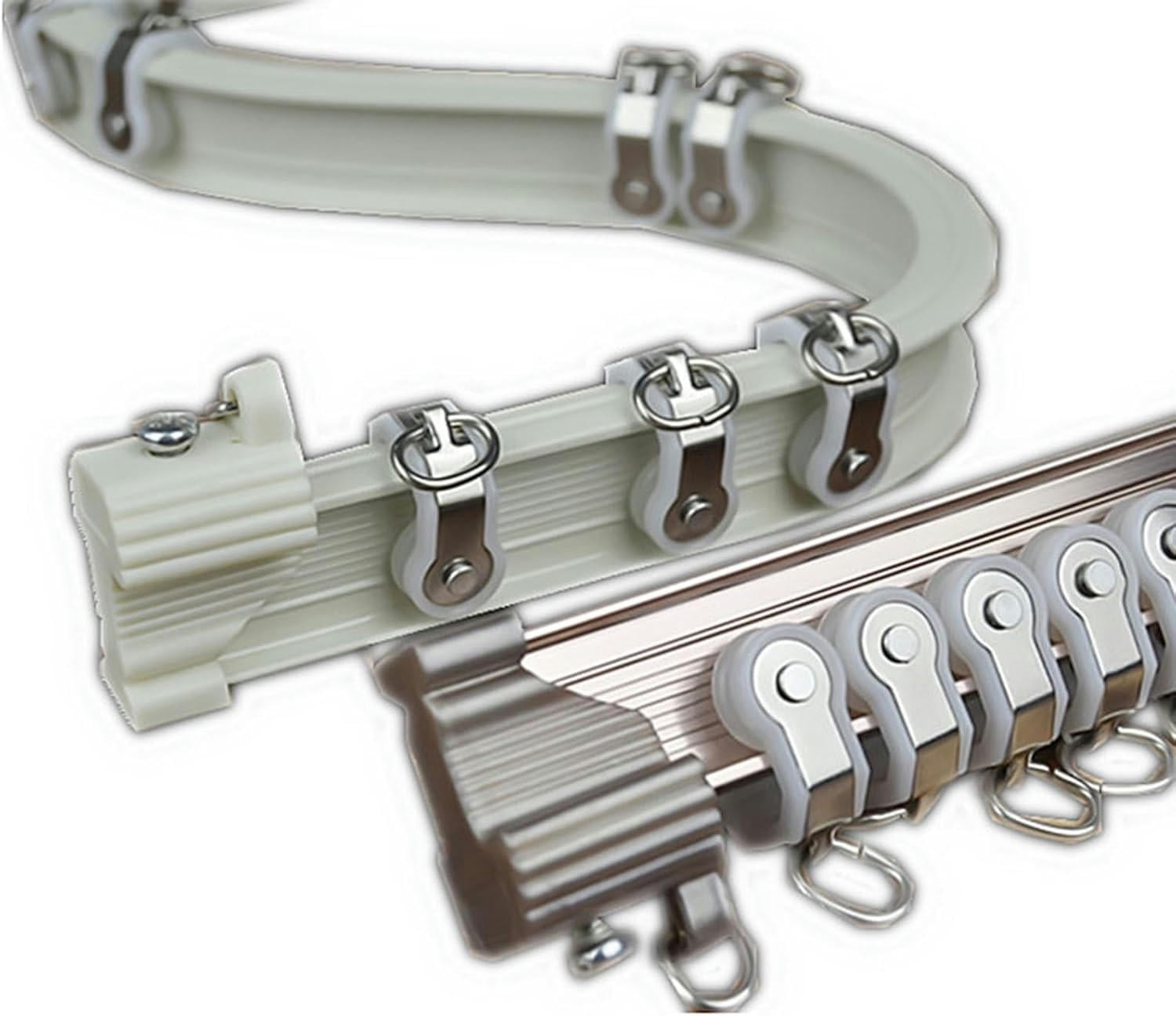 GXCZ Window Curtain Rod Aluminium Curtain Track, Bendable Curtain Rails ...