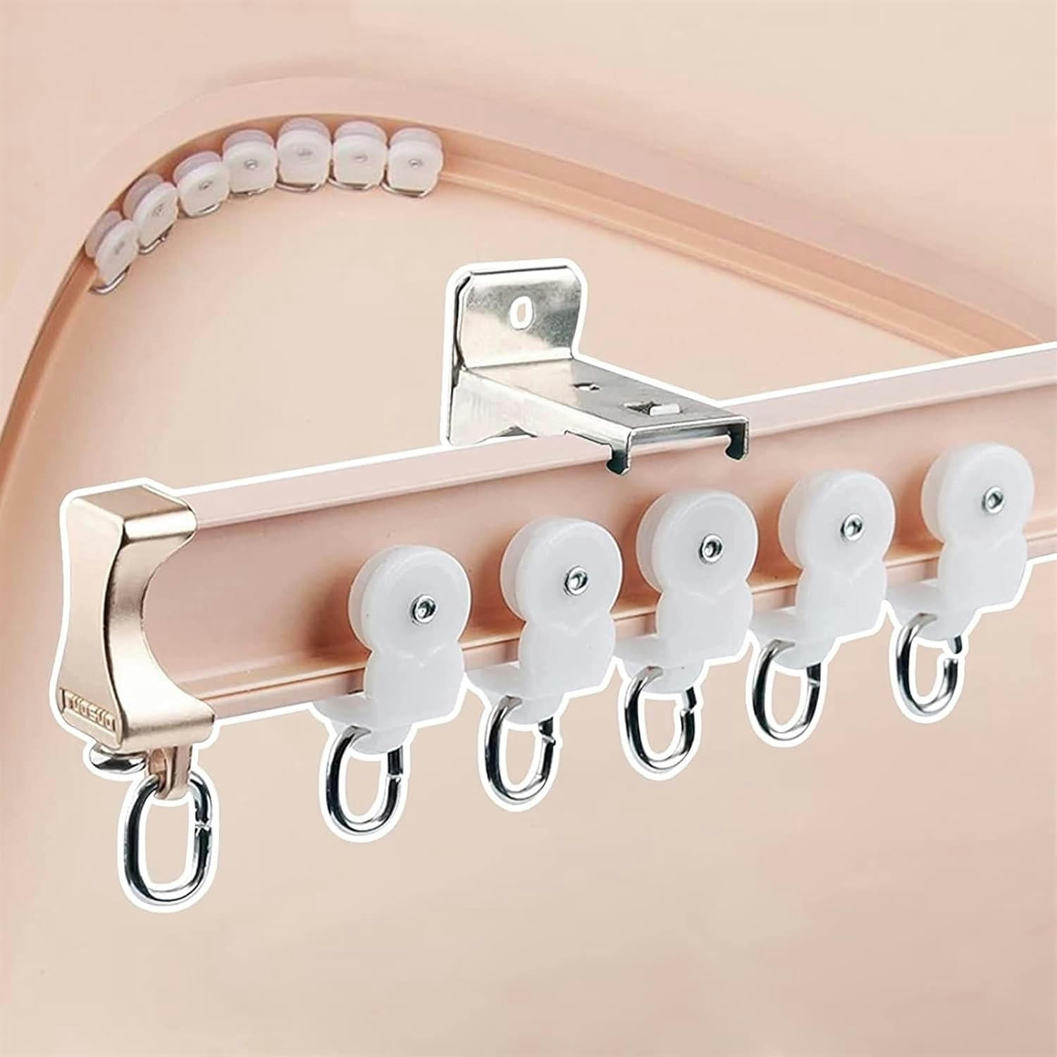 GXCZ Window Curtain Rod Ceiling Curtain Track, Curtain Track, Flexible ...