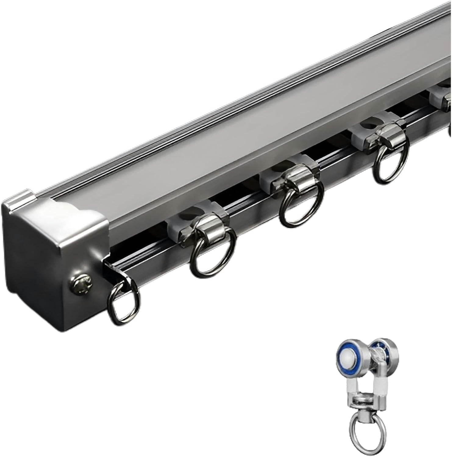 GXCZ Window Curtain Rod Curtain Single Tracks, Ceiling Curtain Track ...