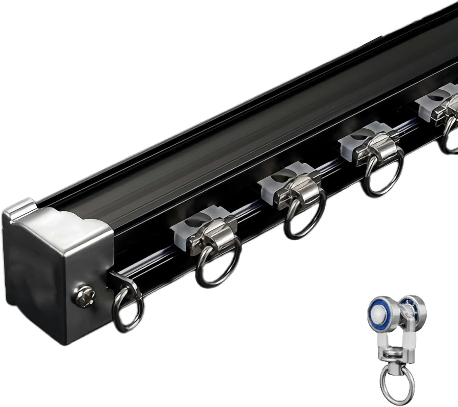 GXCZ Window Curtain Rod Curtain Single Tracks, Ceiling Curtain Track ...