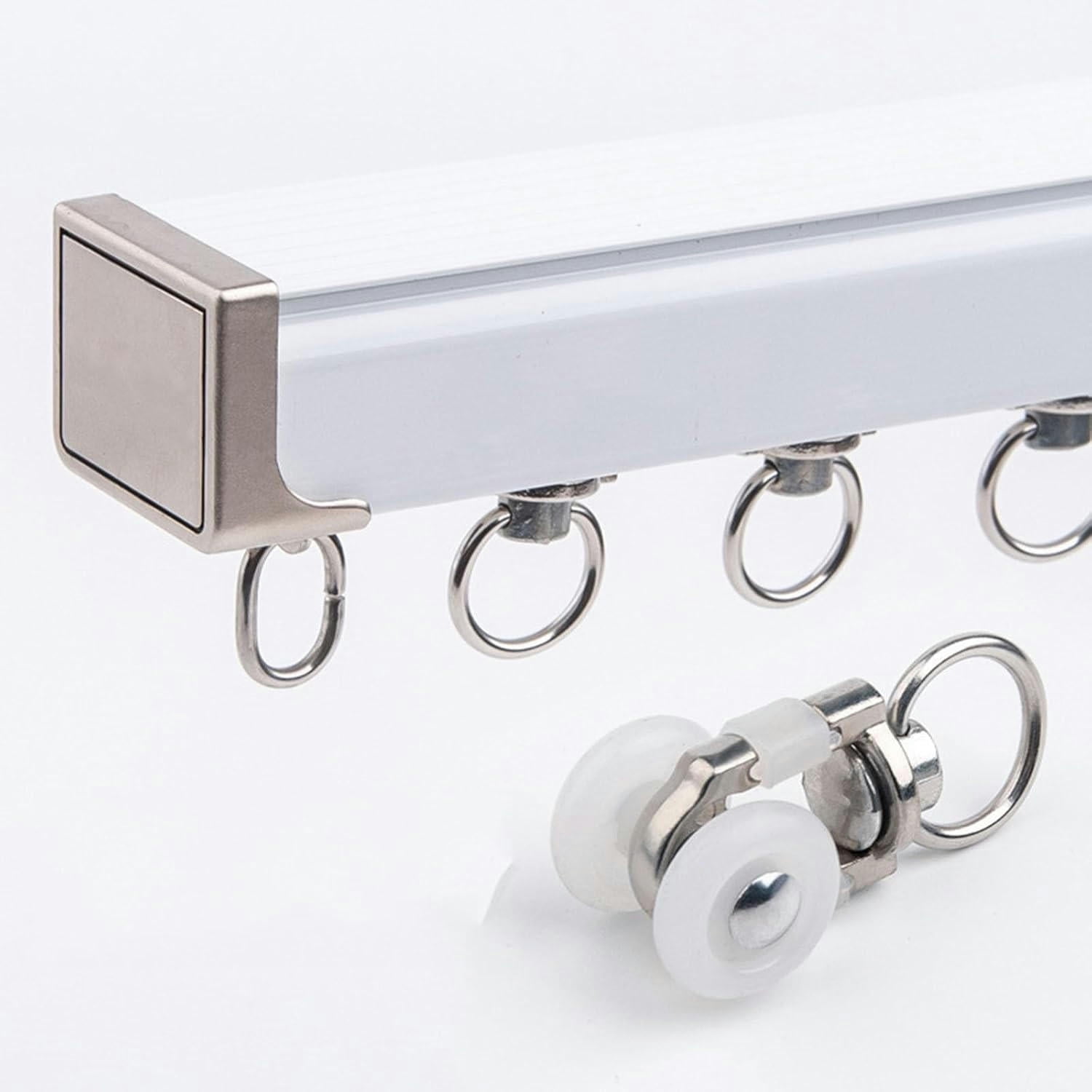 GXCZ Window Curtain Rod Curtain Track Set (70-600cm) Ceiling Or Wall ...