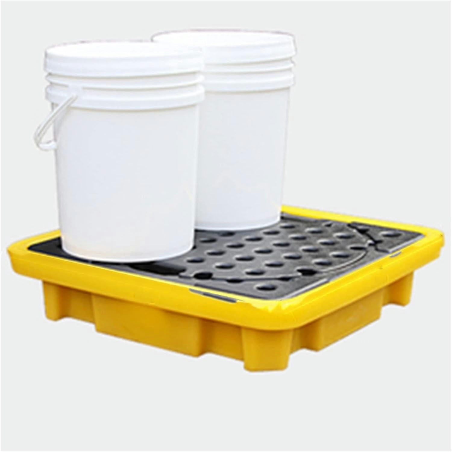 GXCZ Yellow Polyethylene Two Drum Spill Pallet with Drain, 300-1200kg ...