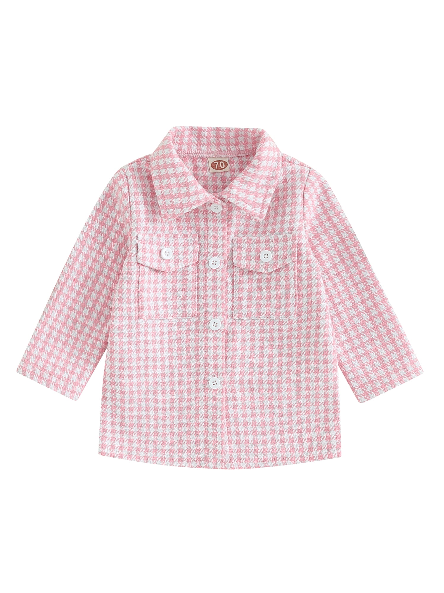 GXFC Baby Girl Fall Shacket 6M 12M 18M 2T 3T Toddler Girl Plaid Long ...