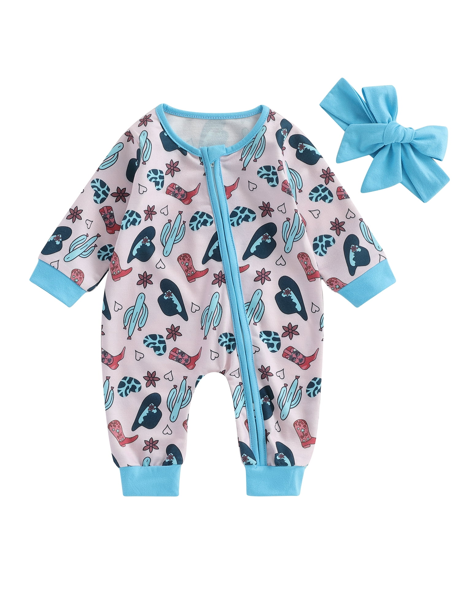 GXFC Infant Girl Fall 3M 6M Newborn Girl Long Sleeve Zip Up Graphic ...