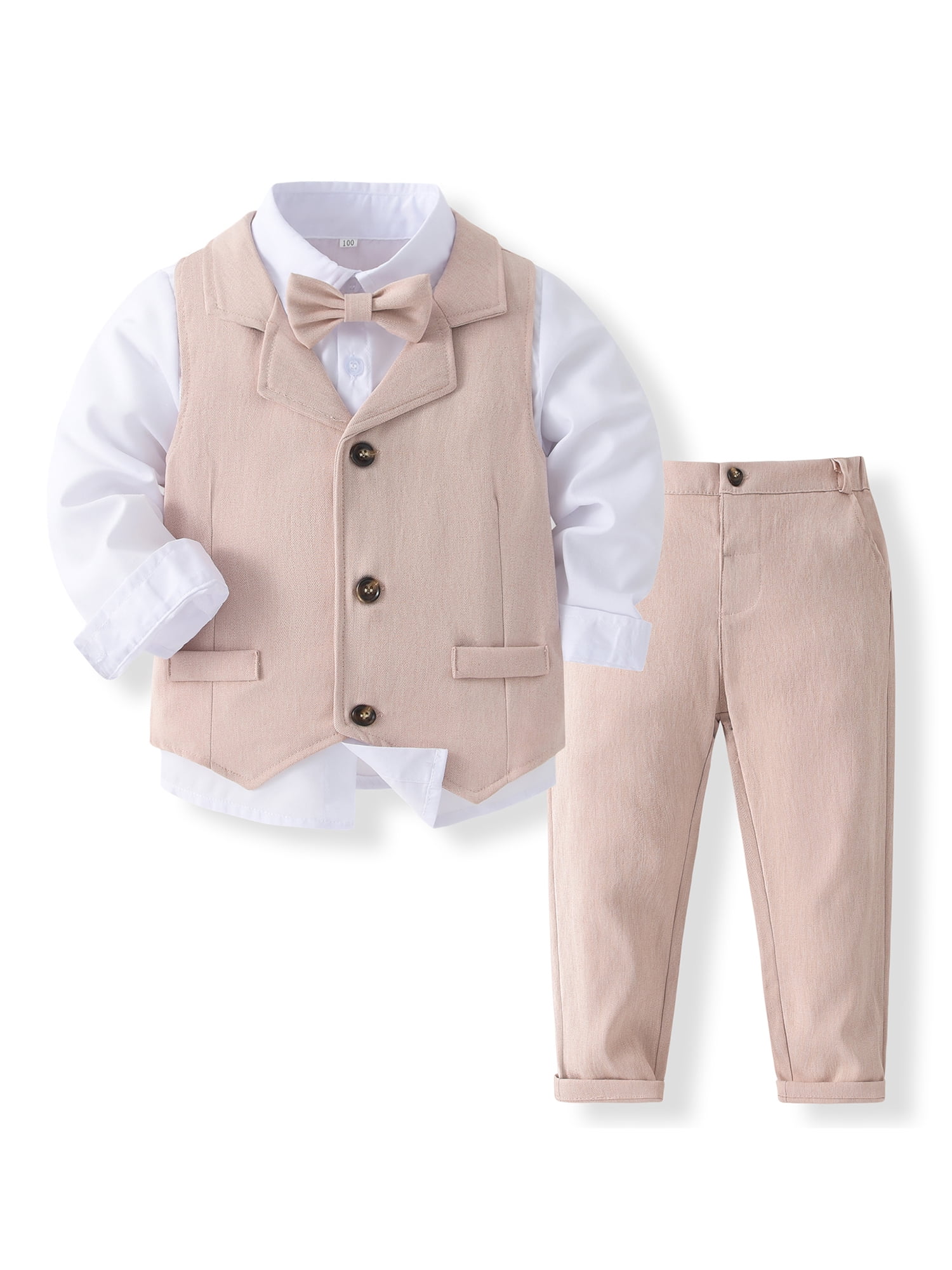 GXFC Little Boy Formal Gentleman Suits 1T 2T 3T 4T 5T 6T Kids Long ...