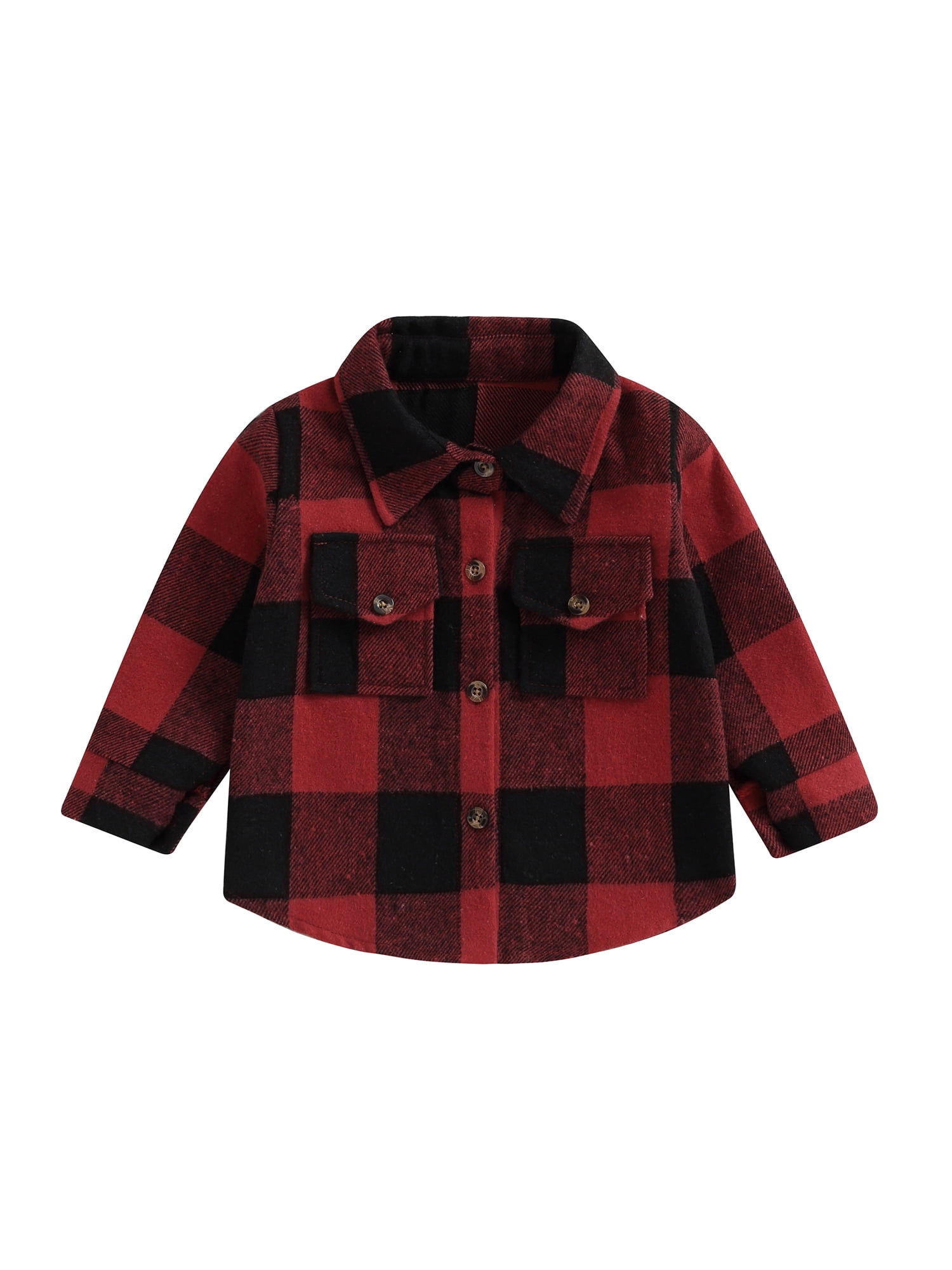GXFC Little Boys Fall Plaid Shacket 3T 4T 5T 6T Kids Boys Long Sleeve ...