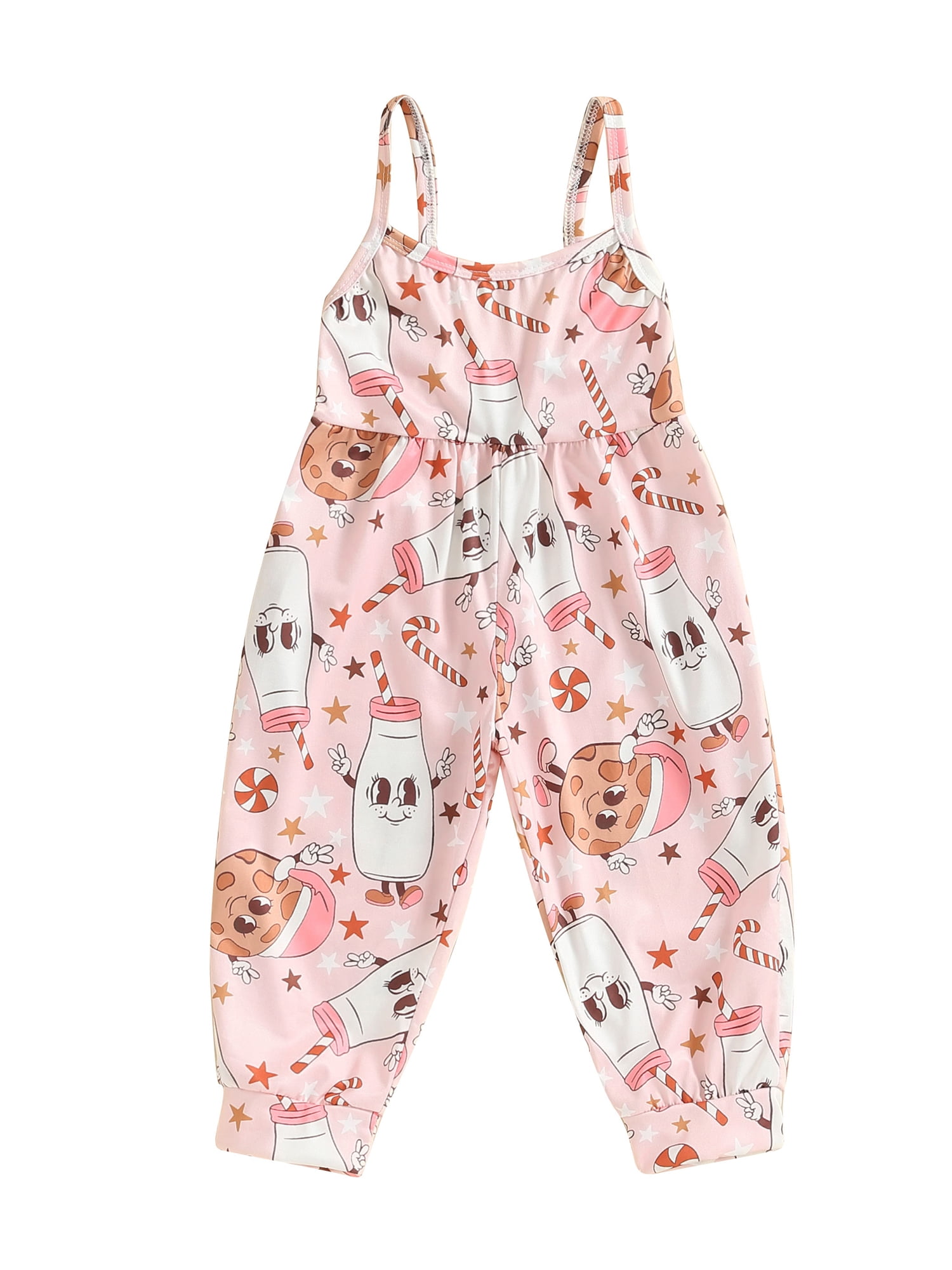 GXFC Little Girl Christmas Jumpsuit Flowers 1T 2T 3T 4T 5T 6T Kids Girl ...