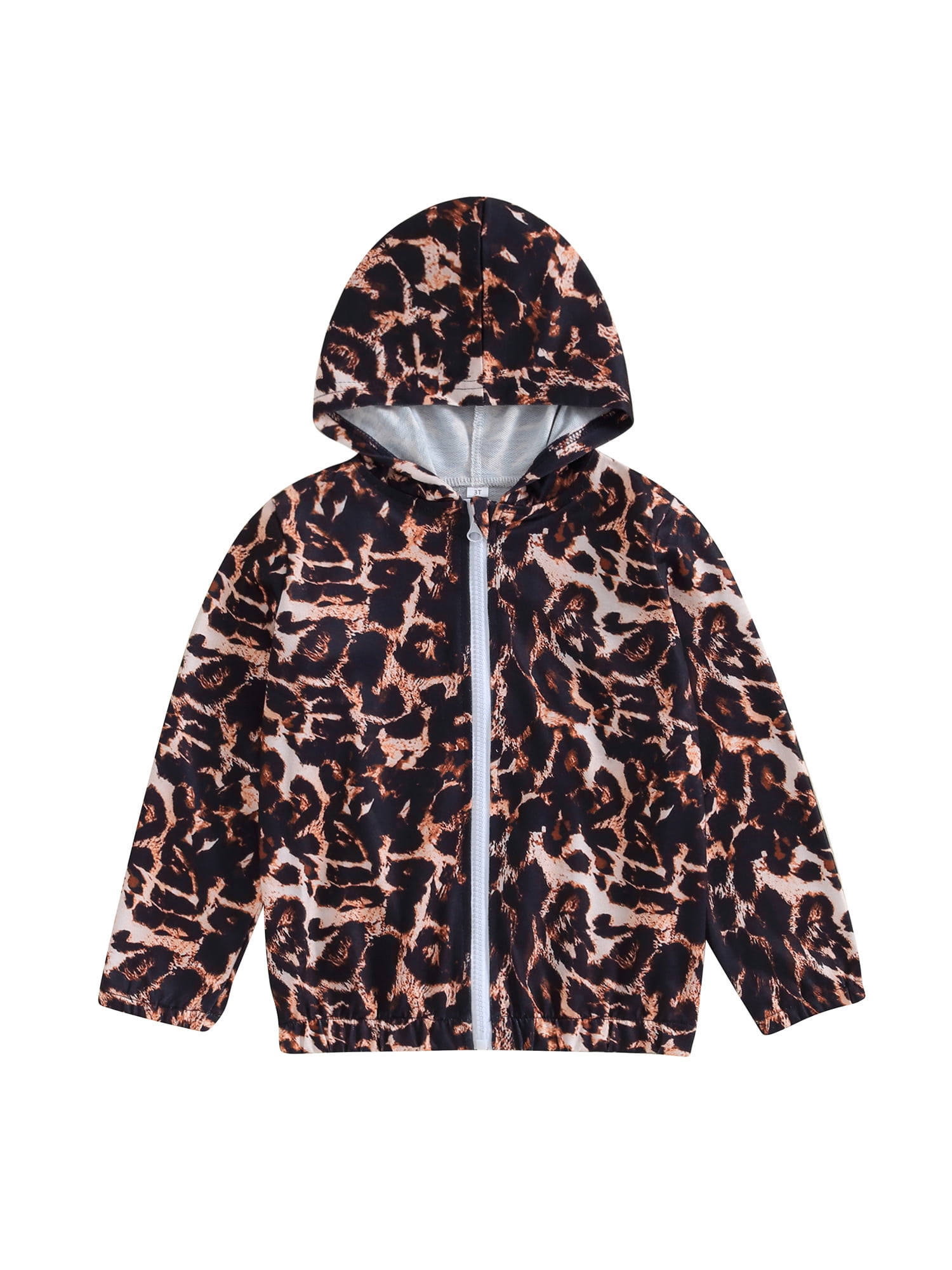 GXFC Little Girl Fall Outerwear Kids Girl Long Sleeve Zip Up Hooded ...