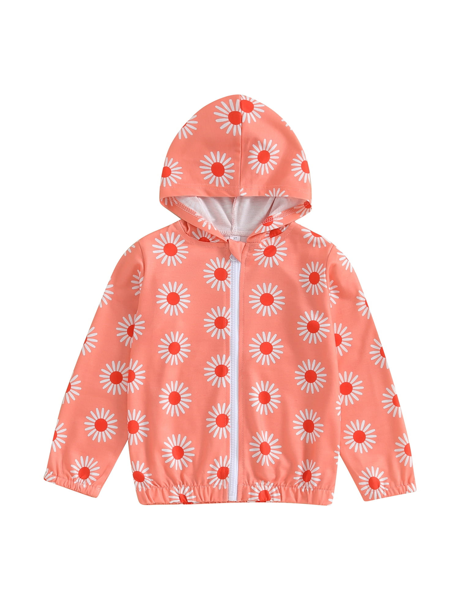 GXFC Little Girl Fall Outerwear Kids Girl Long Sleeve Zip Up Hooded ...