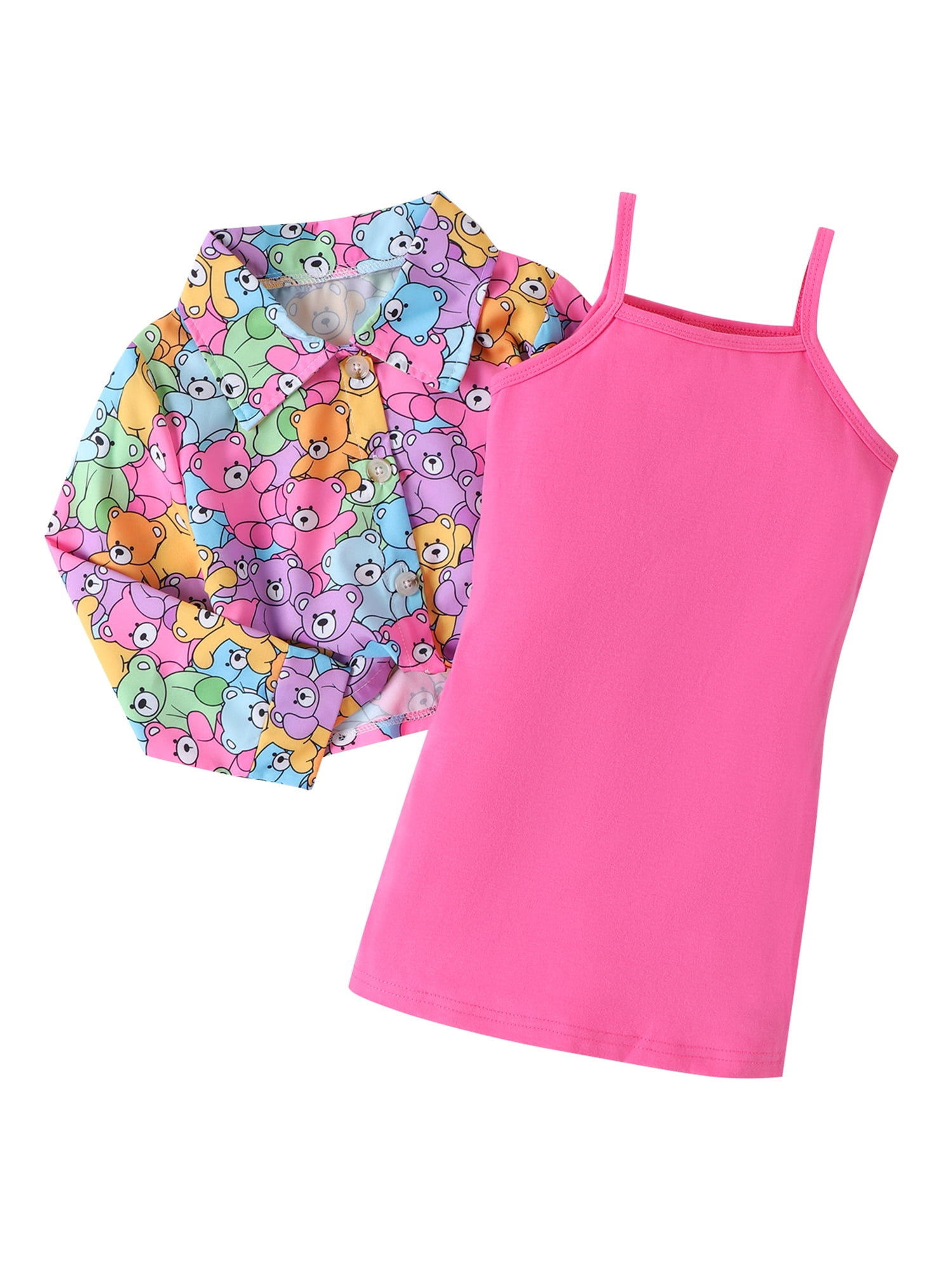 GXFC Little Girl Fall Outfits Set Clothes 4T 5T 6T 7T Kids Girl Long ...