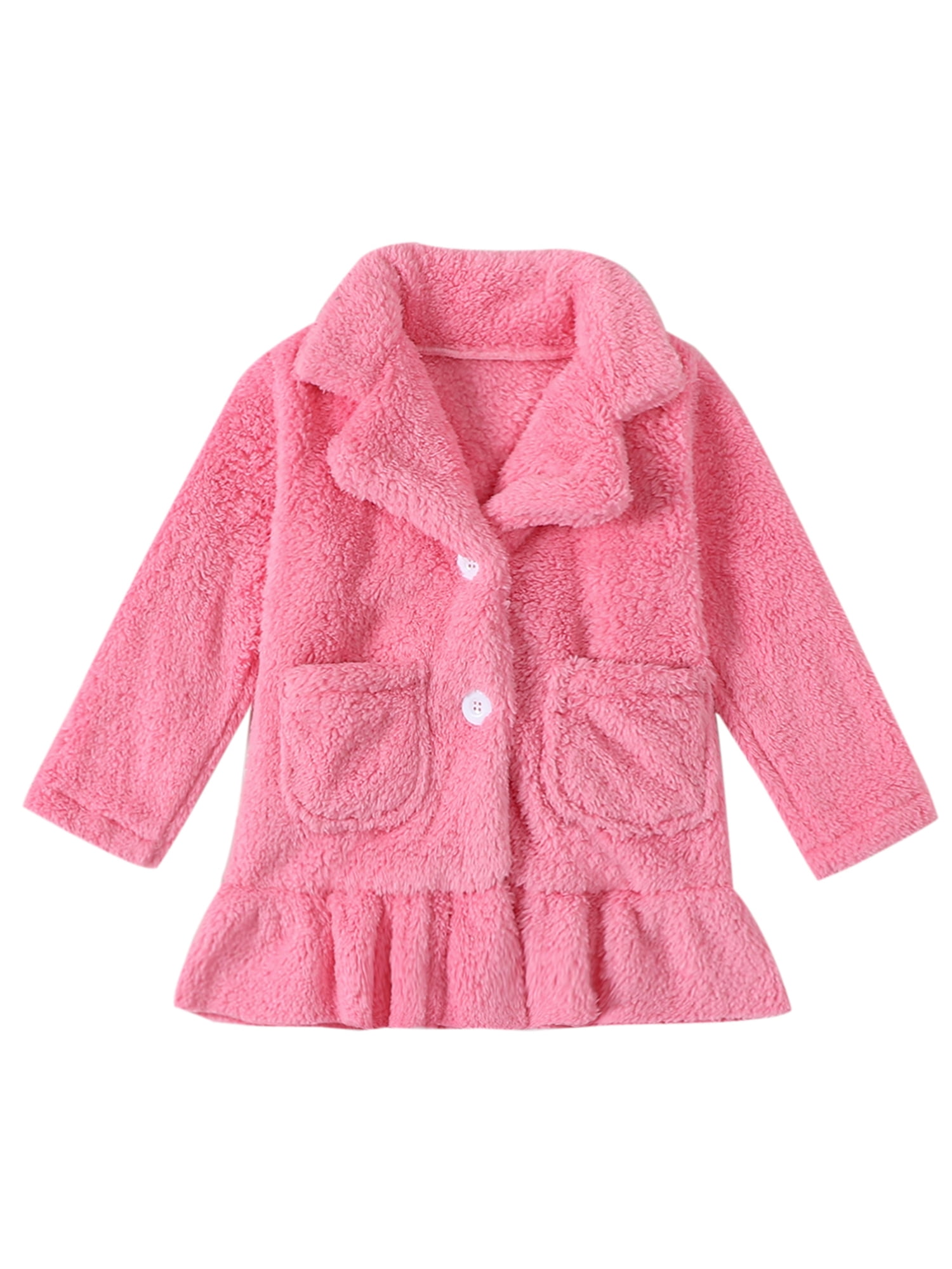 GXFC Little Girl Winter Coat 4T 5T 6T Kids Girl Long Sleeve Button Down ...