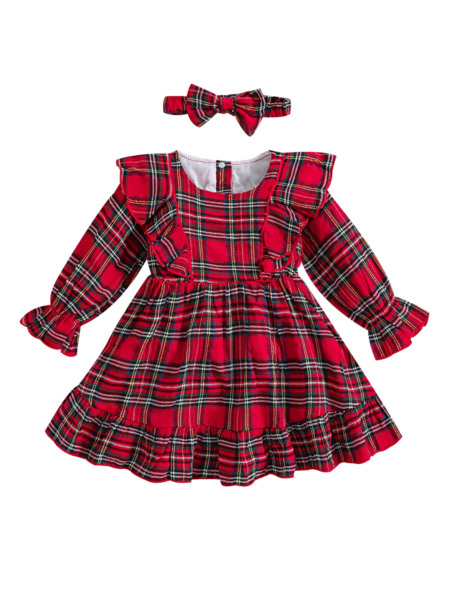 GXFC Little Girls Christmas Dress Clothes 1T 2T 3T 4T 5T 6T Kids Girls ...
