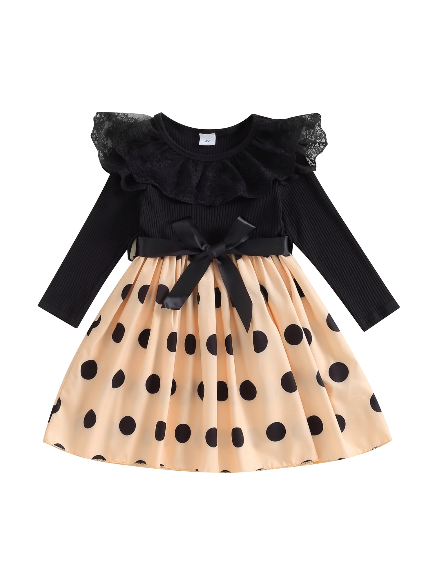 GXFC Little Girls Fall Dress Clothes 4T 5T 6T 7T Kids Girls Long Sleeve ...