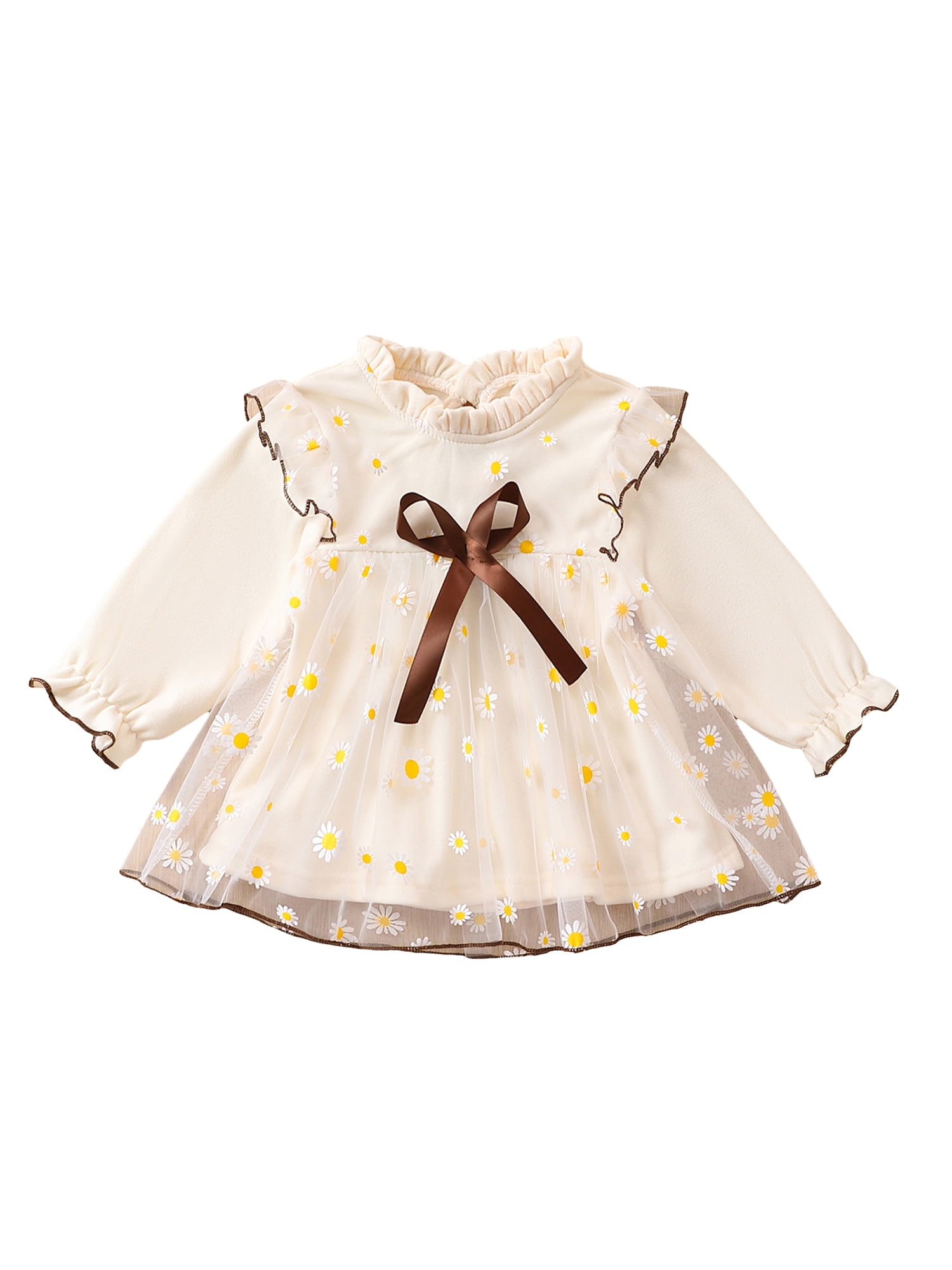 GXFC Little Girls Fall Dress Clothes 9M 1T 2T 3T 4T 5T 6T Kids Girls ...