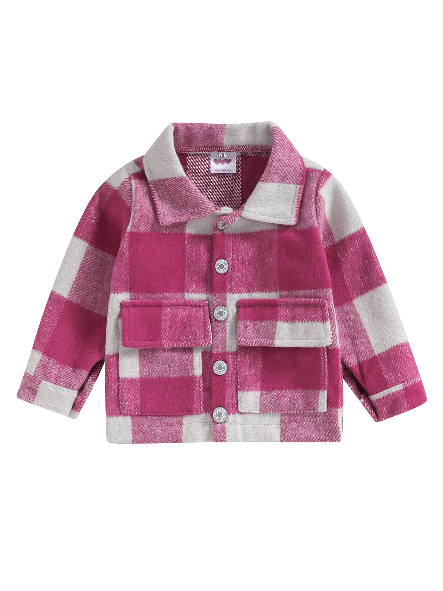 GXFC Little Girls Fall Plaid Jacket 1T 2T 3T 4T 5T Kids Girls Long ...