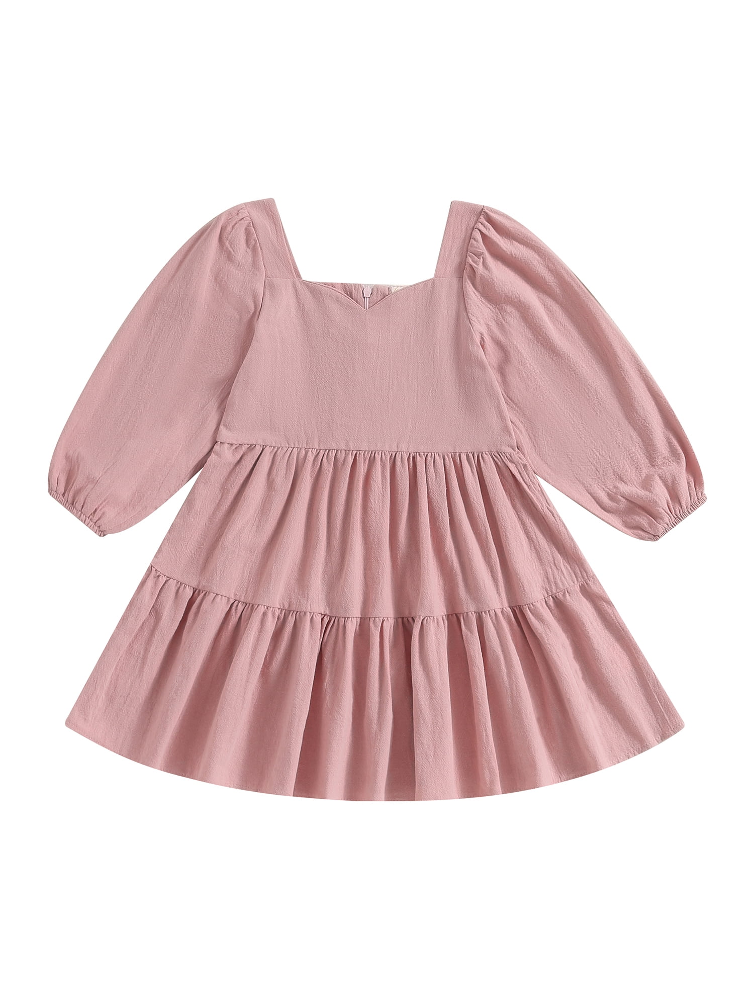 GXFC Little Girls Fall Princess Dress Clothes 3T 4T 5T 6T 7T 8T Kids Girls Long Sleeve Patchwork ...